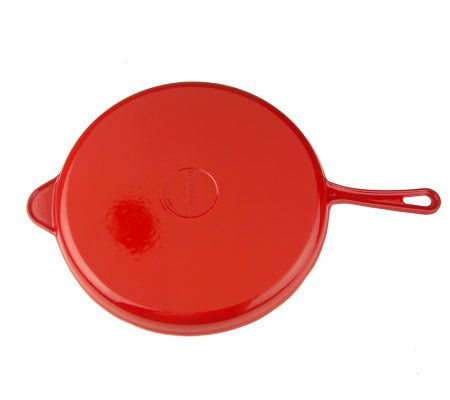 Technique Enameled Cast Iron 12" Round Flat Griddle - QVC.com