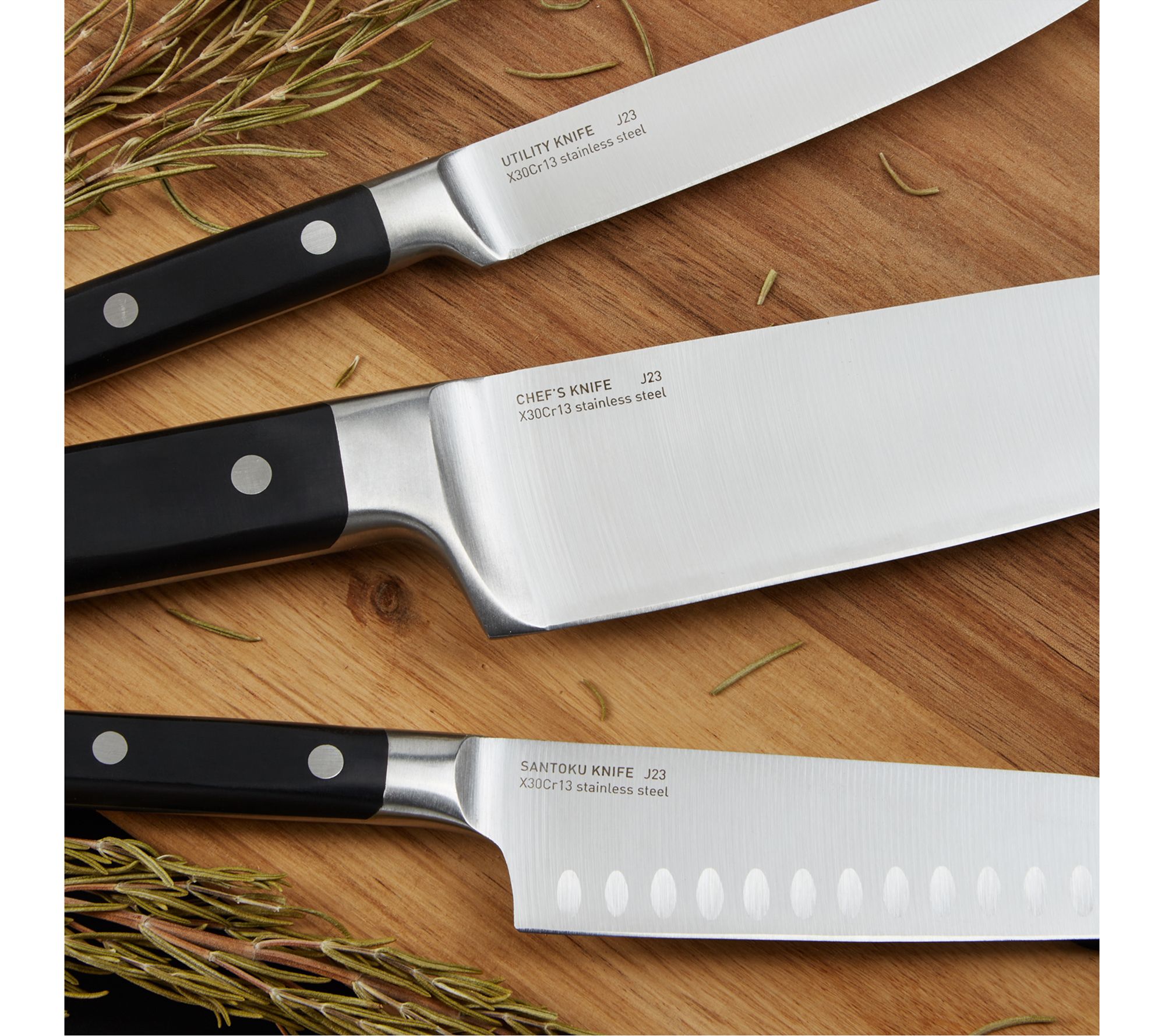 BergHOFF DiNA Gene 3pc Stainless Steel Knife Set - QVC.com