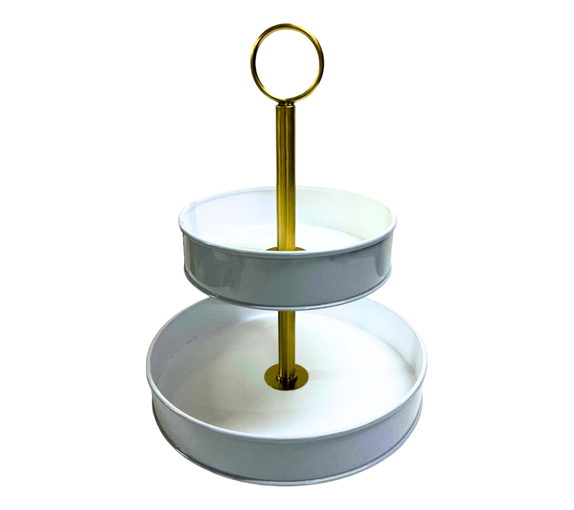 Godinger Havana Two-Tiered Serving Stand - QVC.com