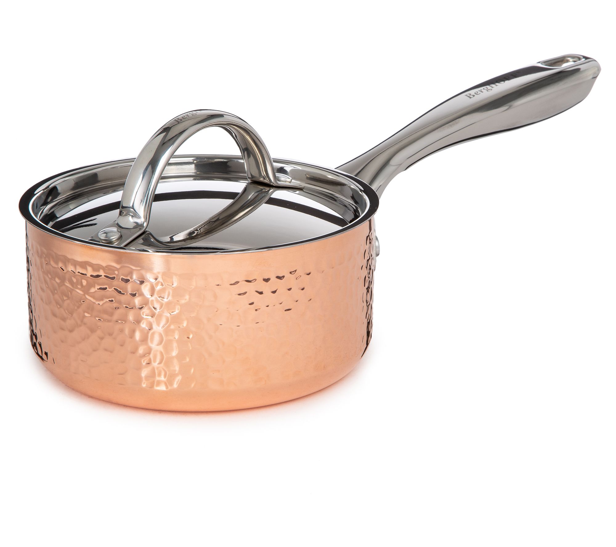 BergHOFF Vintage 13Pc Tri-Ply Copper Cookware Set, Hammered - QVC.com