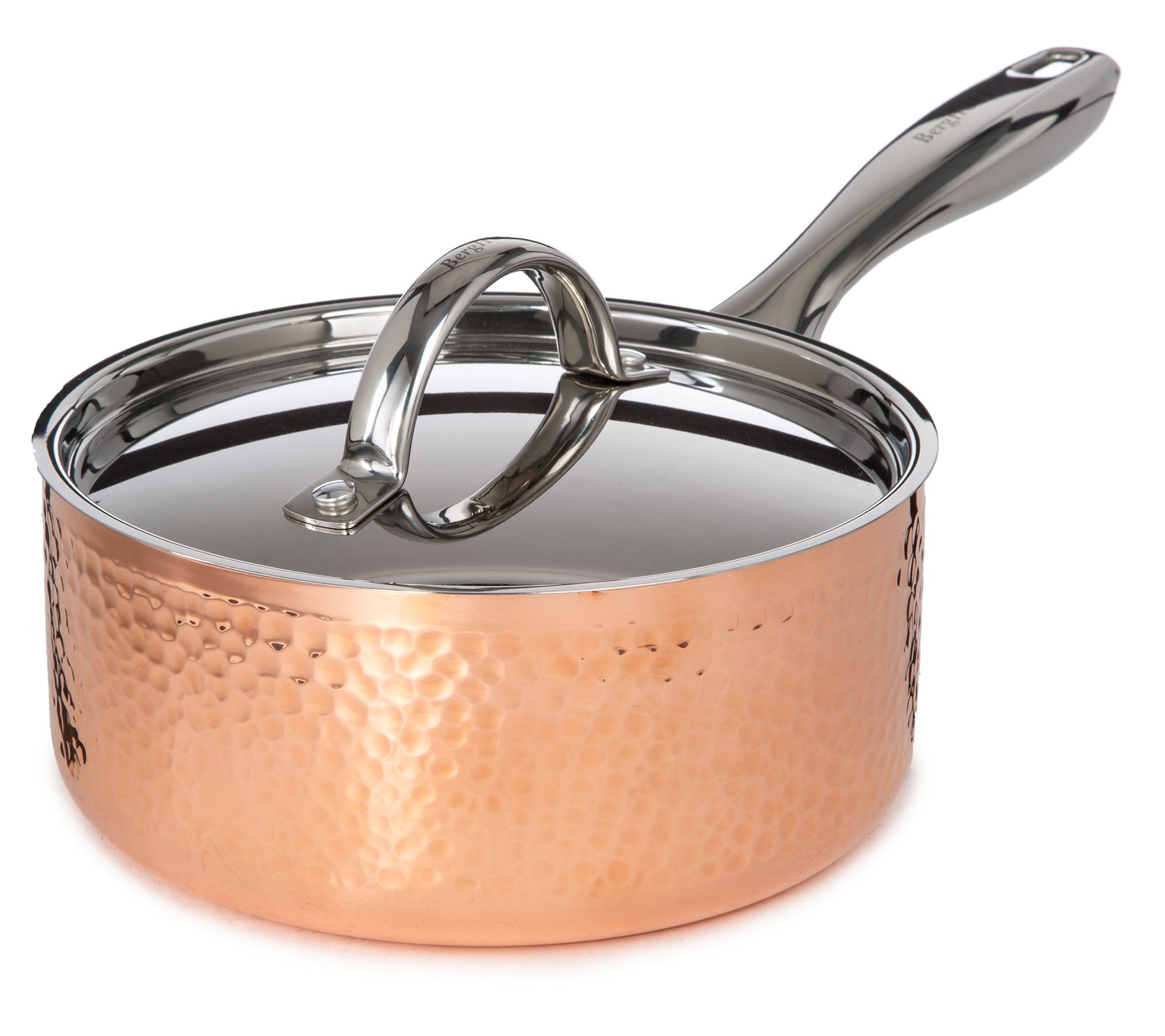 BergHOFF Vintage 13Pc Tri-Ply Copper Cookware Set, Hammered - QVC.com