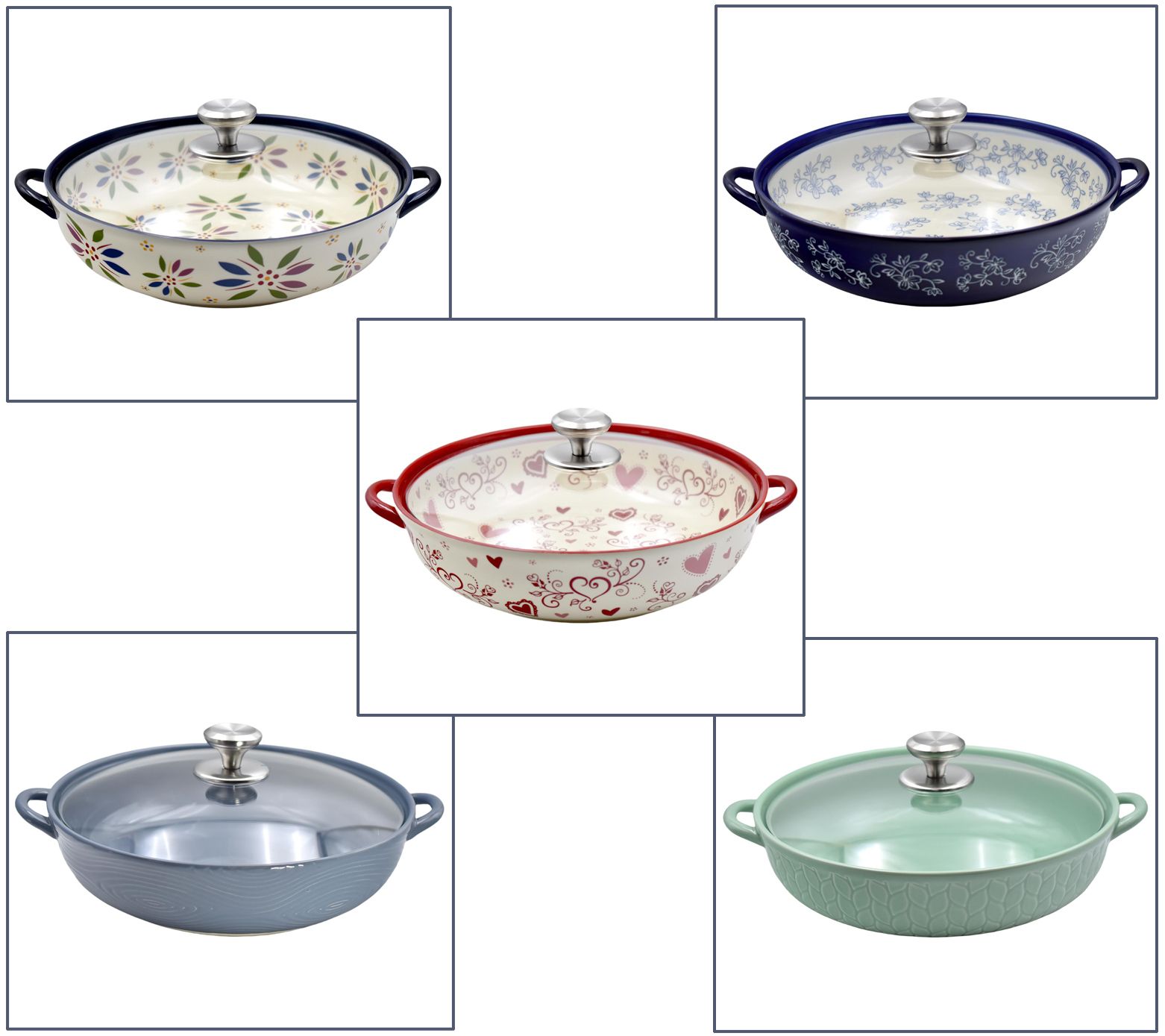 Temp-tations 4-qt Shallow Baker with Glass Lid - QVC.com