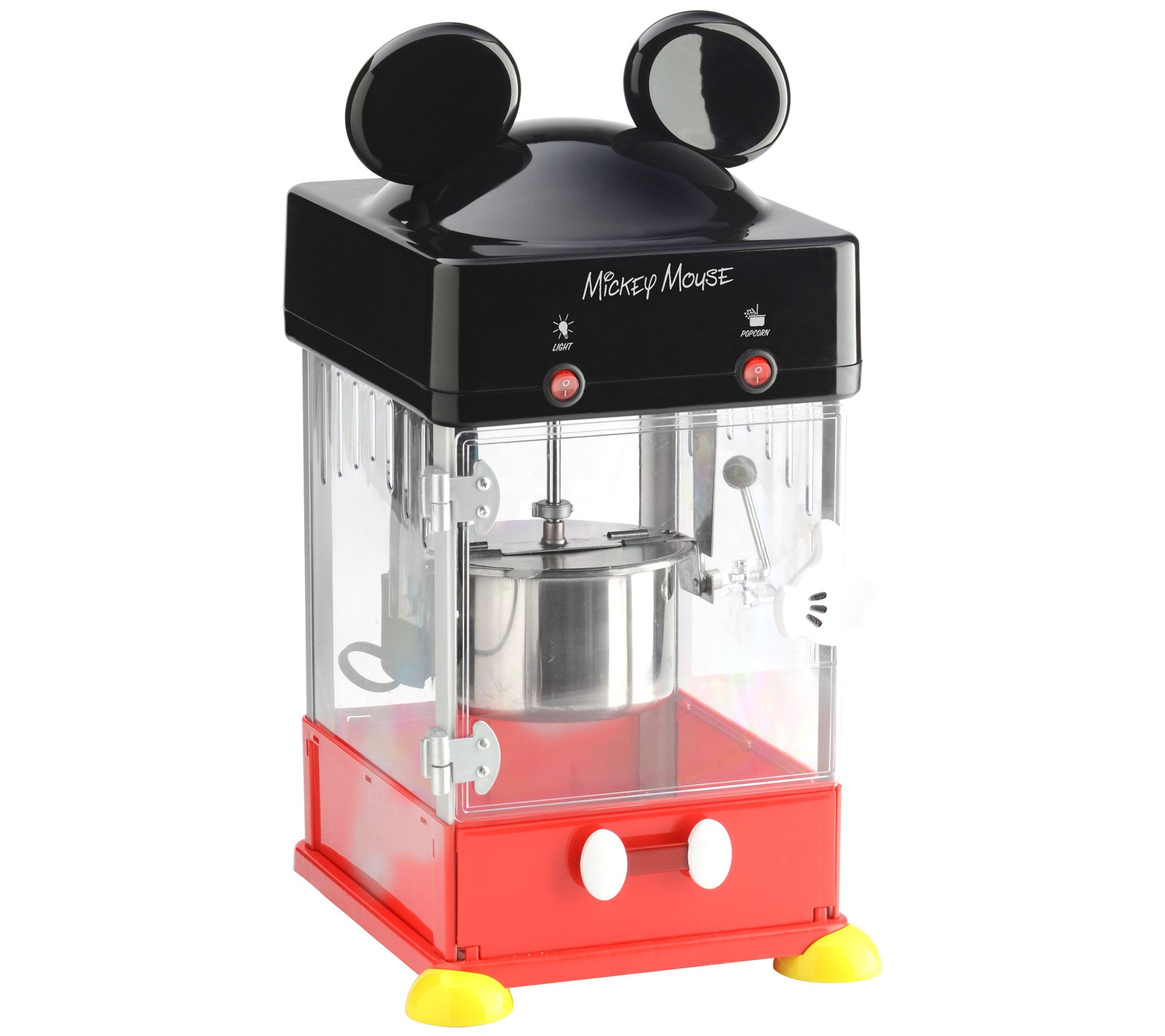 Disney Mickey Mouse Kettle Style Popcorn Popper QVC