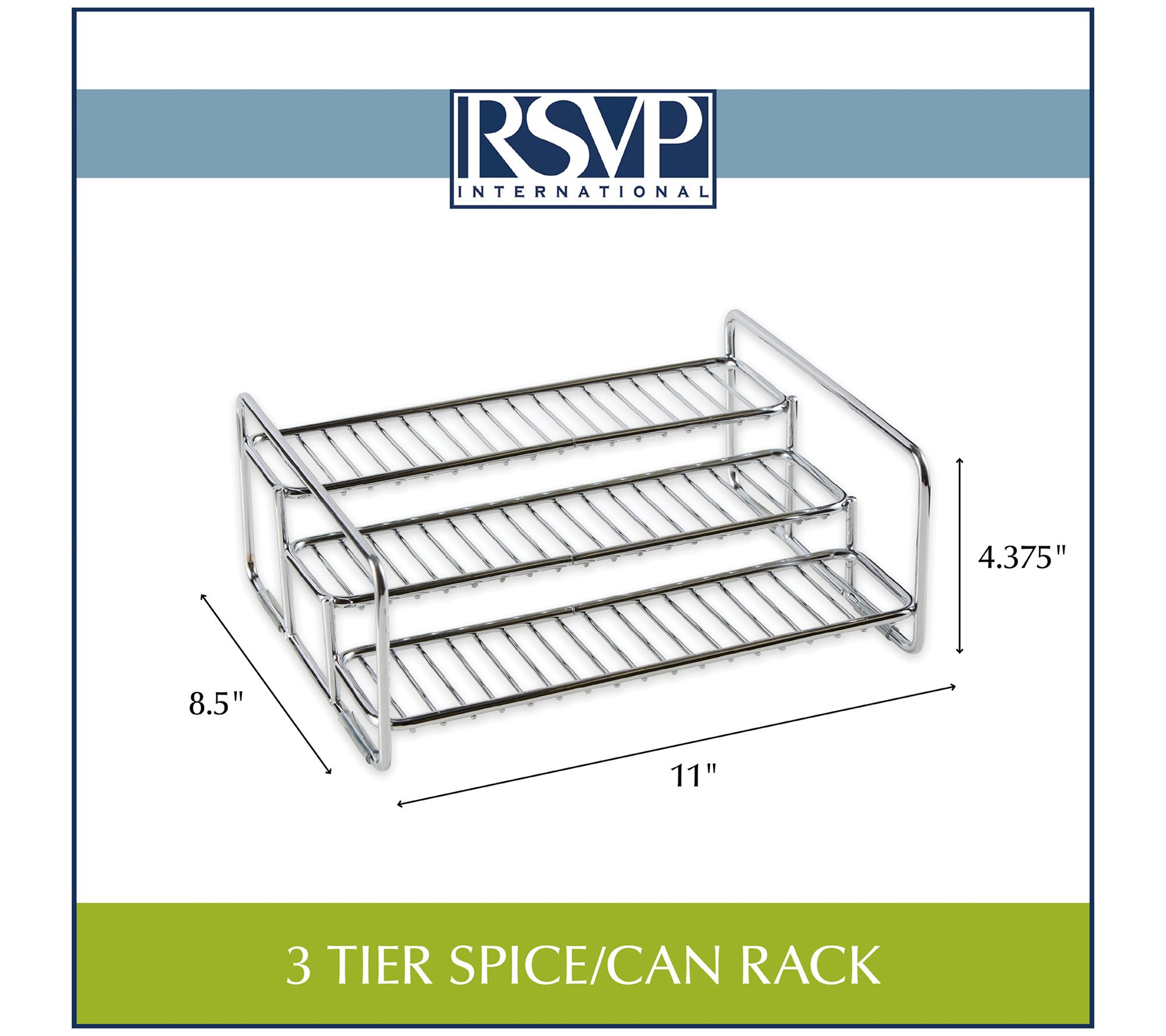 RSVP 3-Tier Kitchen Organizer Rack - QVC.com