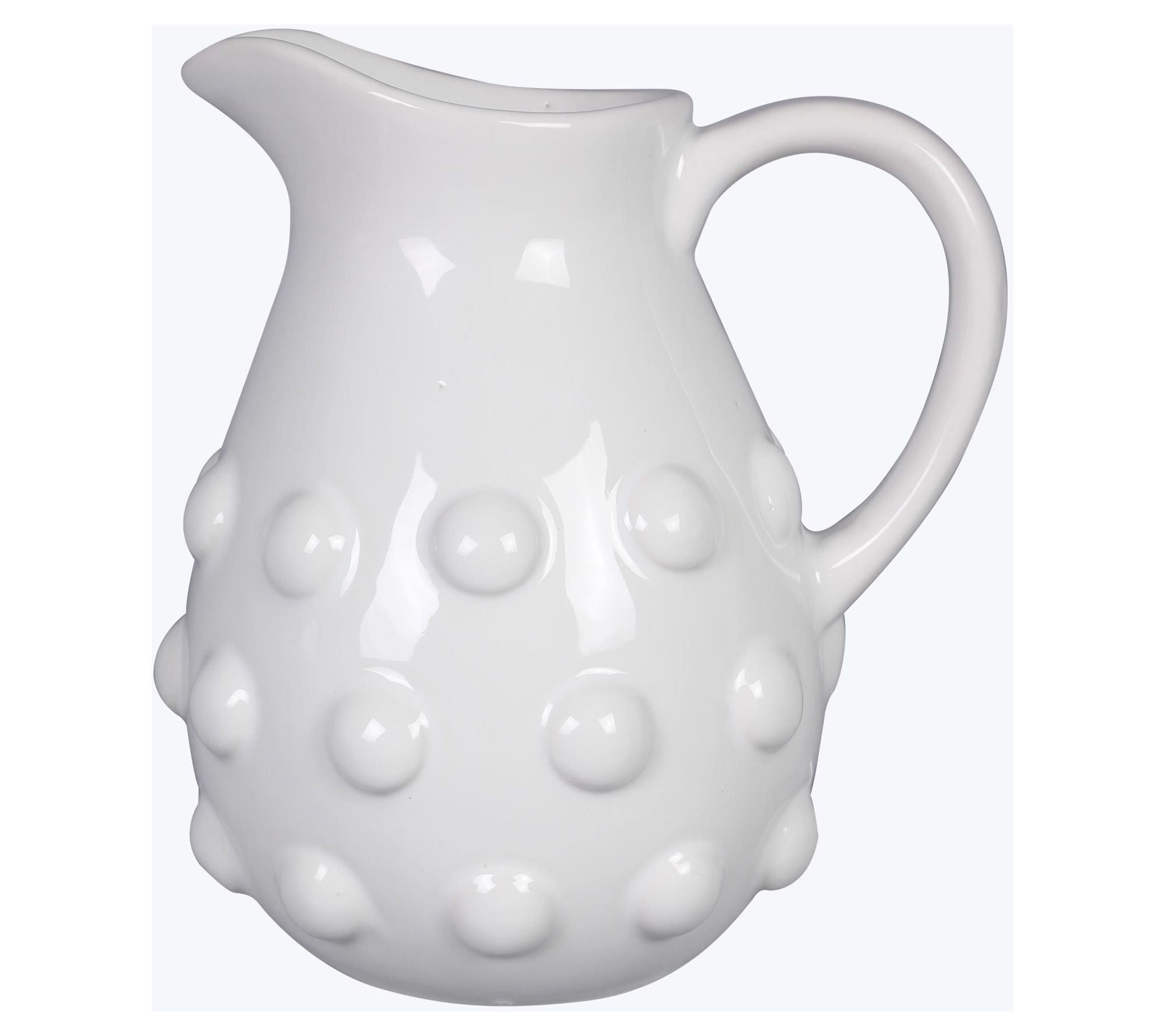 Young's Inc Ceramic Hobnob Water Pitcher - QVC.com