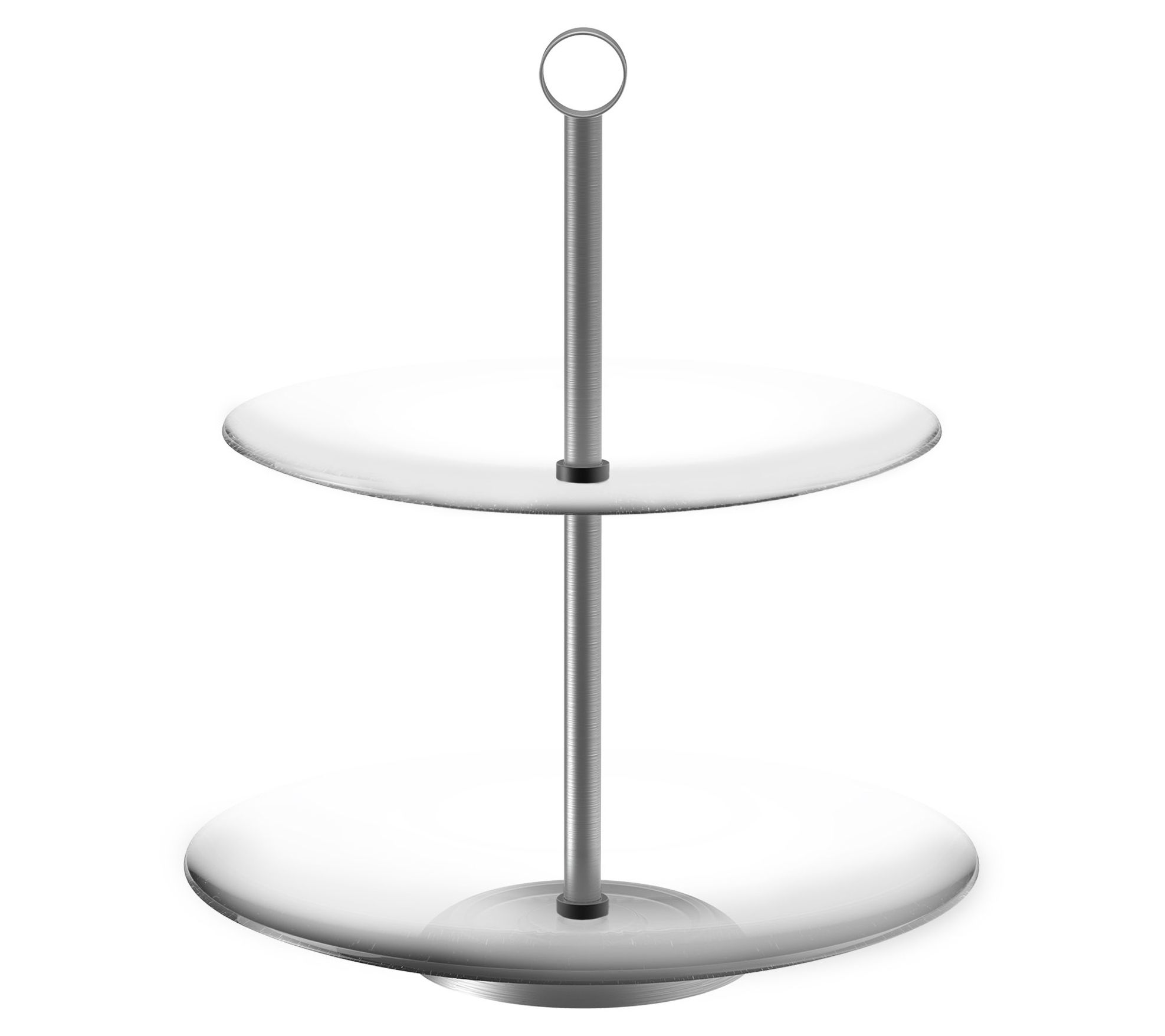 Chef Buddy 2-Tier Round Glass Display Stand - QVC.com