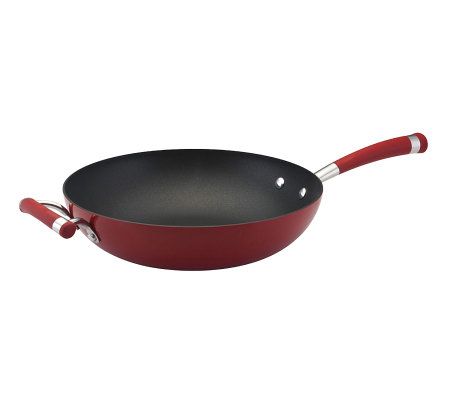 Circulon 12" Stir-Fry Pan - Red - QVC.com