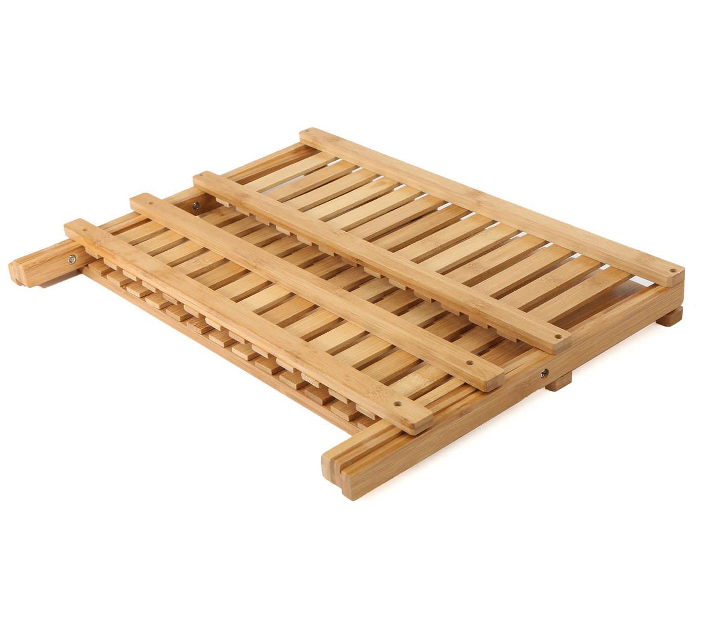 Mind Reader Wooden Collapsible Dish Rack - QVC.com