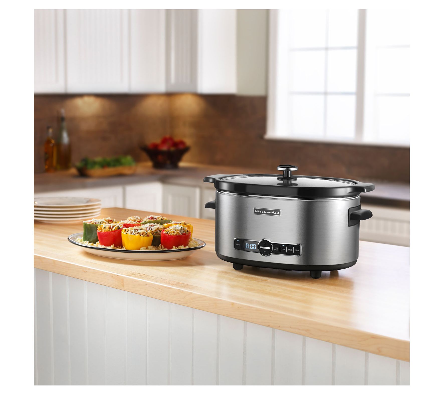 KitchenAid 6-Quart Slow Cooker in Stainless Steel - QVC.com