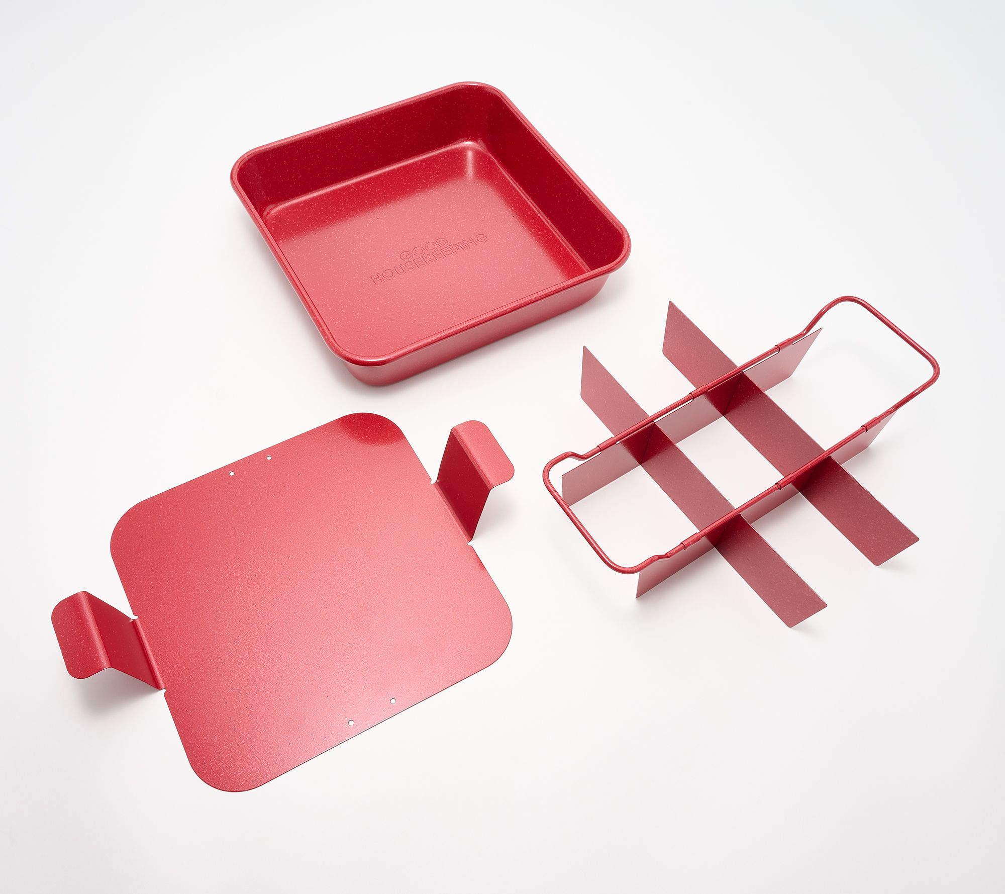 Good Housekeeping 9"x9" Relia-Pan Nonstick Baker w/ Dividers - QVC.com