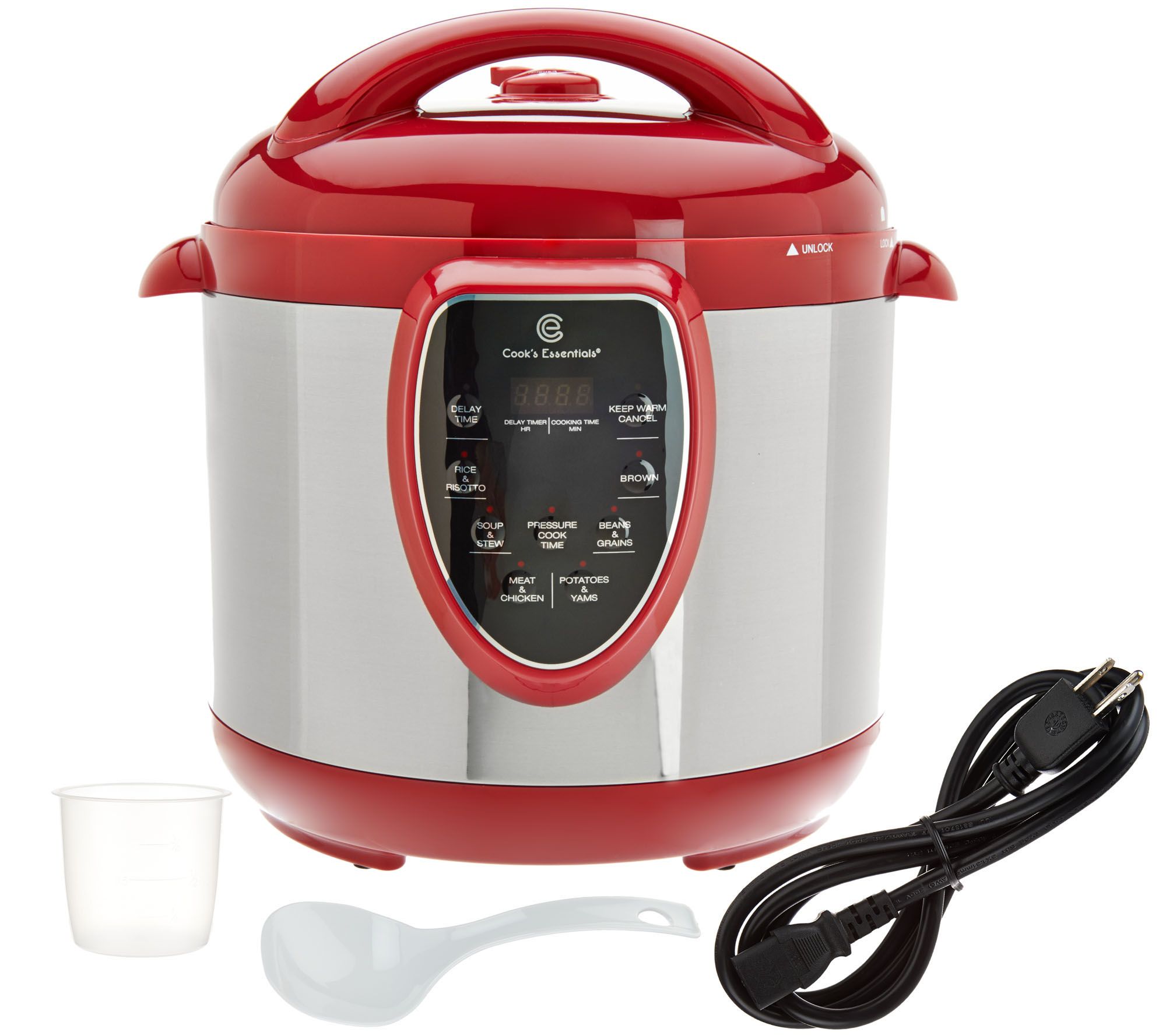 CooksEssentials 8 qt. S/S Digital Pressure Cooker w/ Accessories - QVC.com