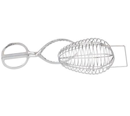 Stuffing Cage & Turkey Tongs 2-piece Turkey Prep Set - QVC.com