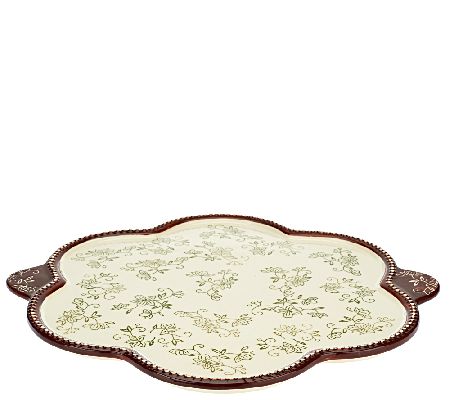 "As Is" Temp-tations Floral Lace Divided Daisy Server - QVC.com