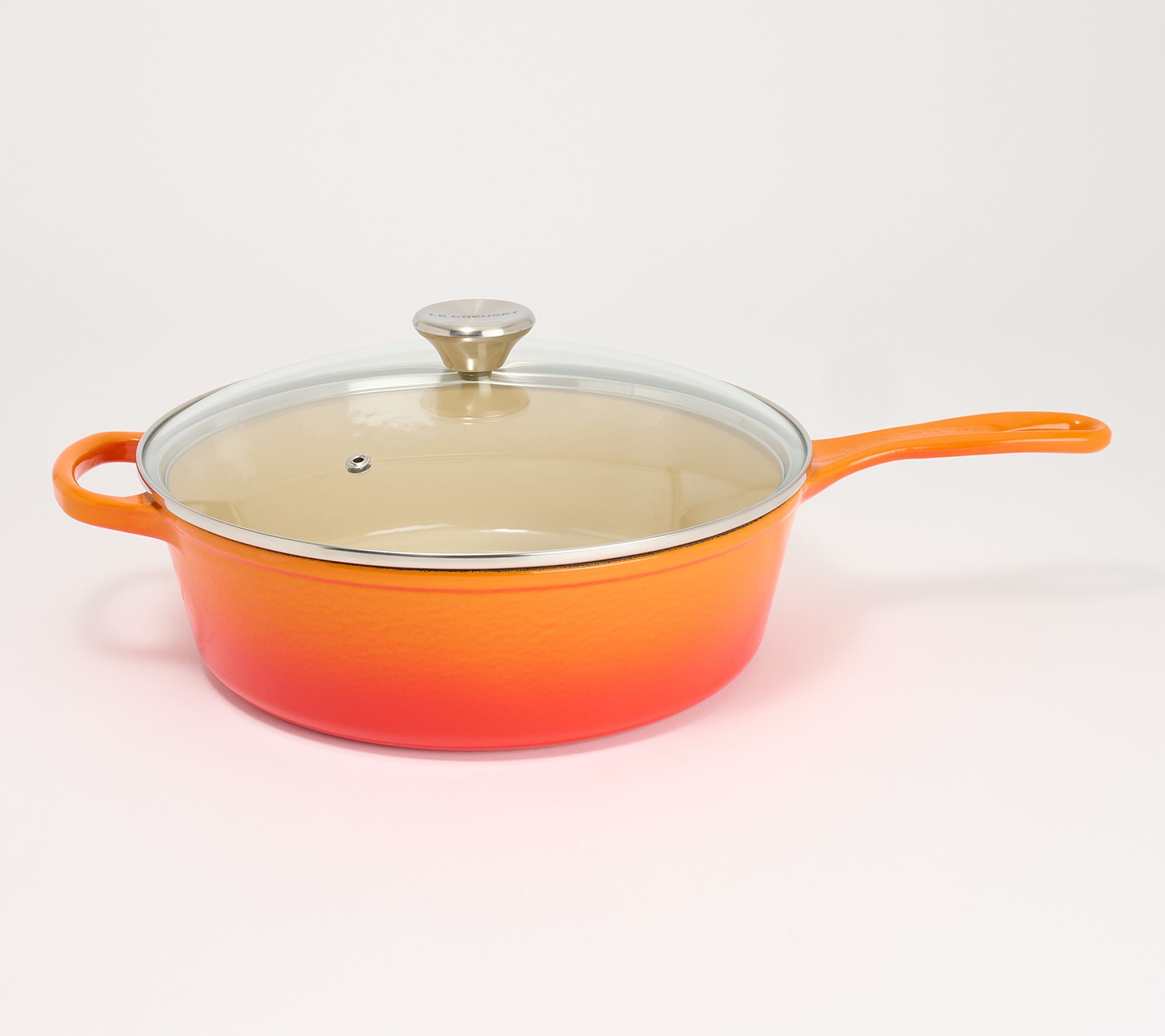 Le Creuset 3.75-qt. Enameled Cast Iron Cassadou w/ Glass Lid - QVC.com