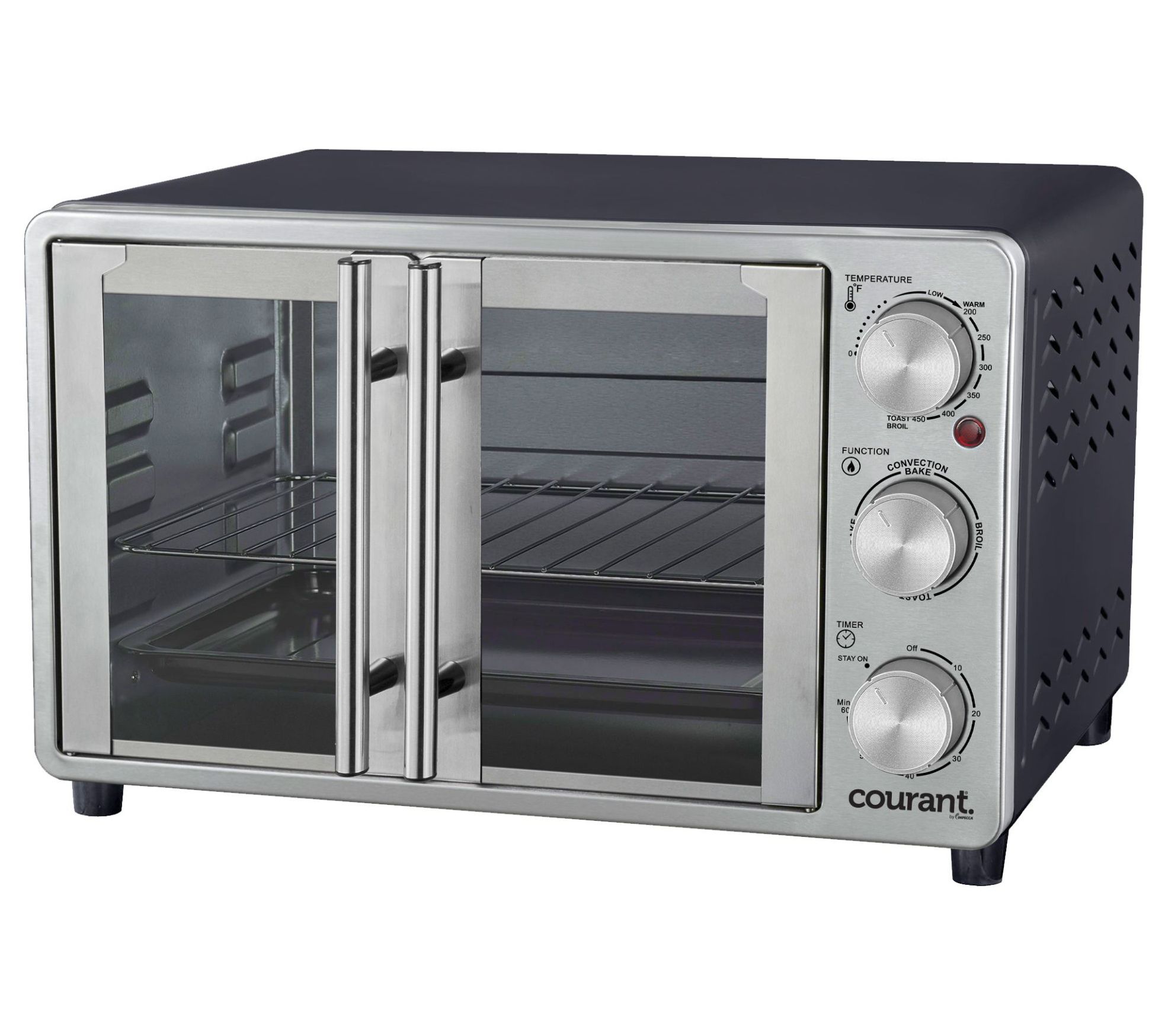 Courant French- Door Convection Toaster Oven - Stainless Stee - QVC.com