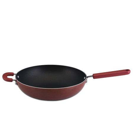 Cook's Essentials 12" Open Stir Fry - Red - QVC.com