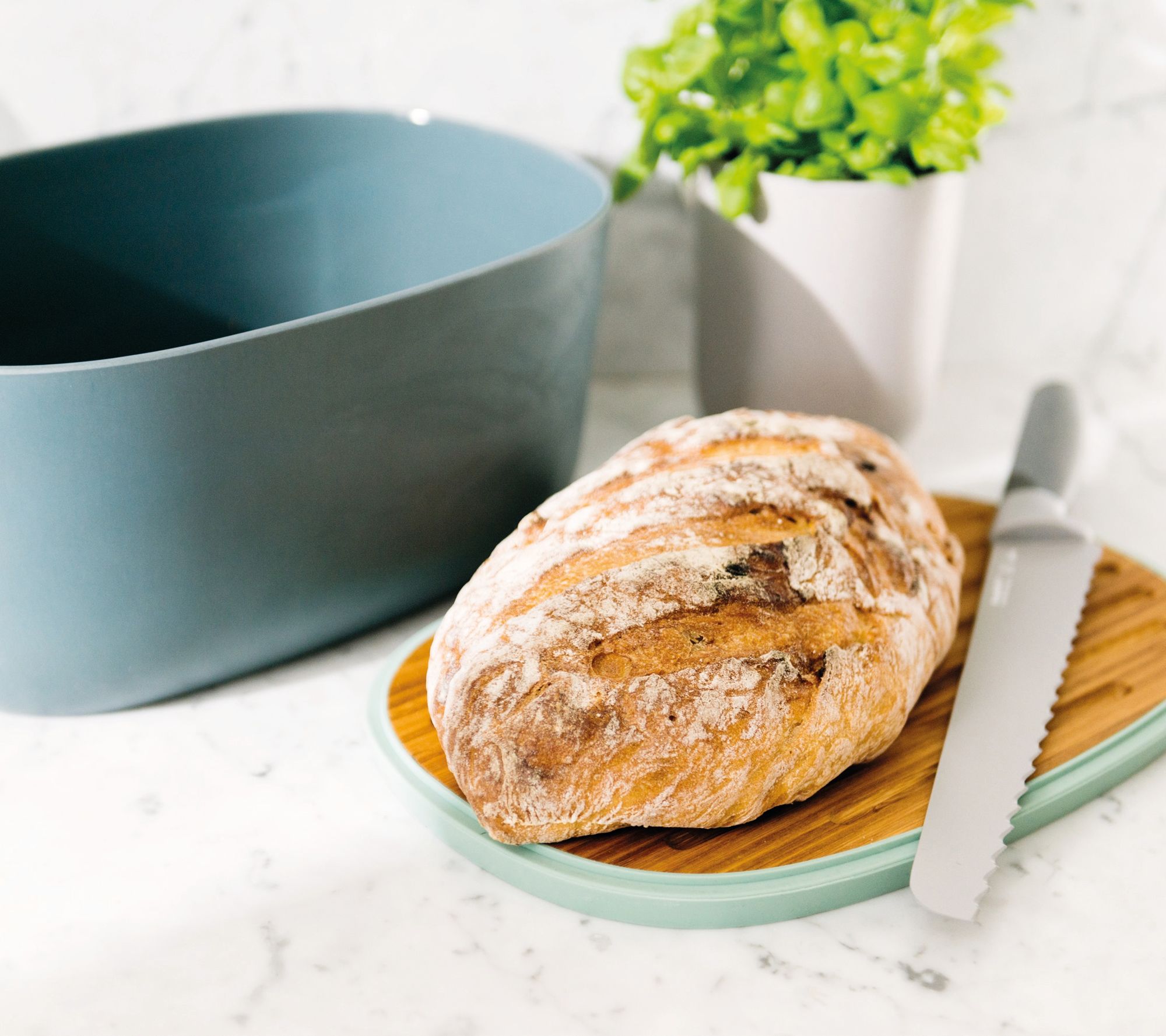 BergHOFF Leo 12.5" Bamboo Bread Box with Cutting Board - QVC.com