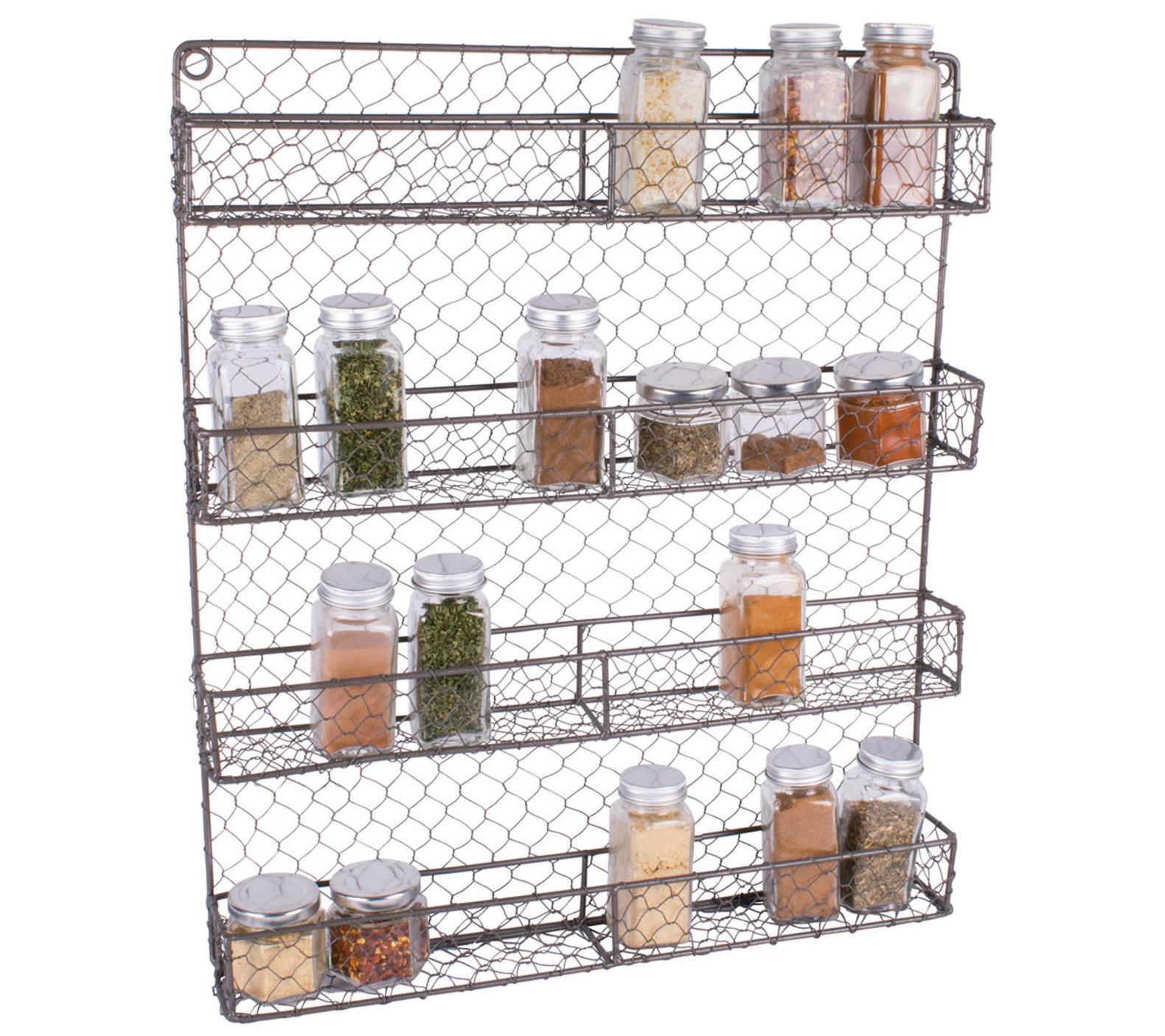 Design Imports 4-Tier Rustic Chicken Wire SpiceRack - QVC.com
