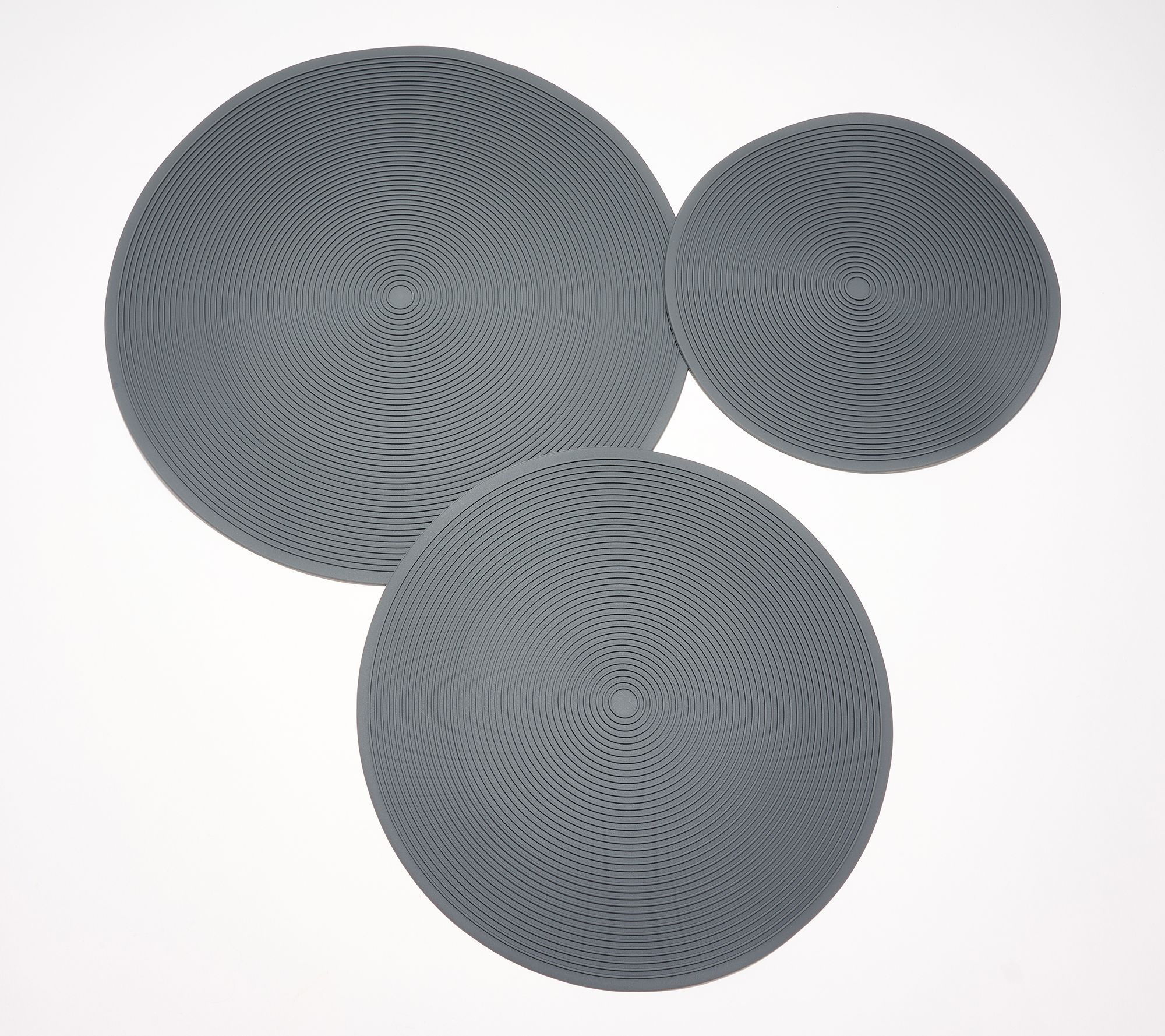 "As Is" Prepology 3-Pc Silicone Multi- Use Trivets w/ Mini Grippers ...