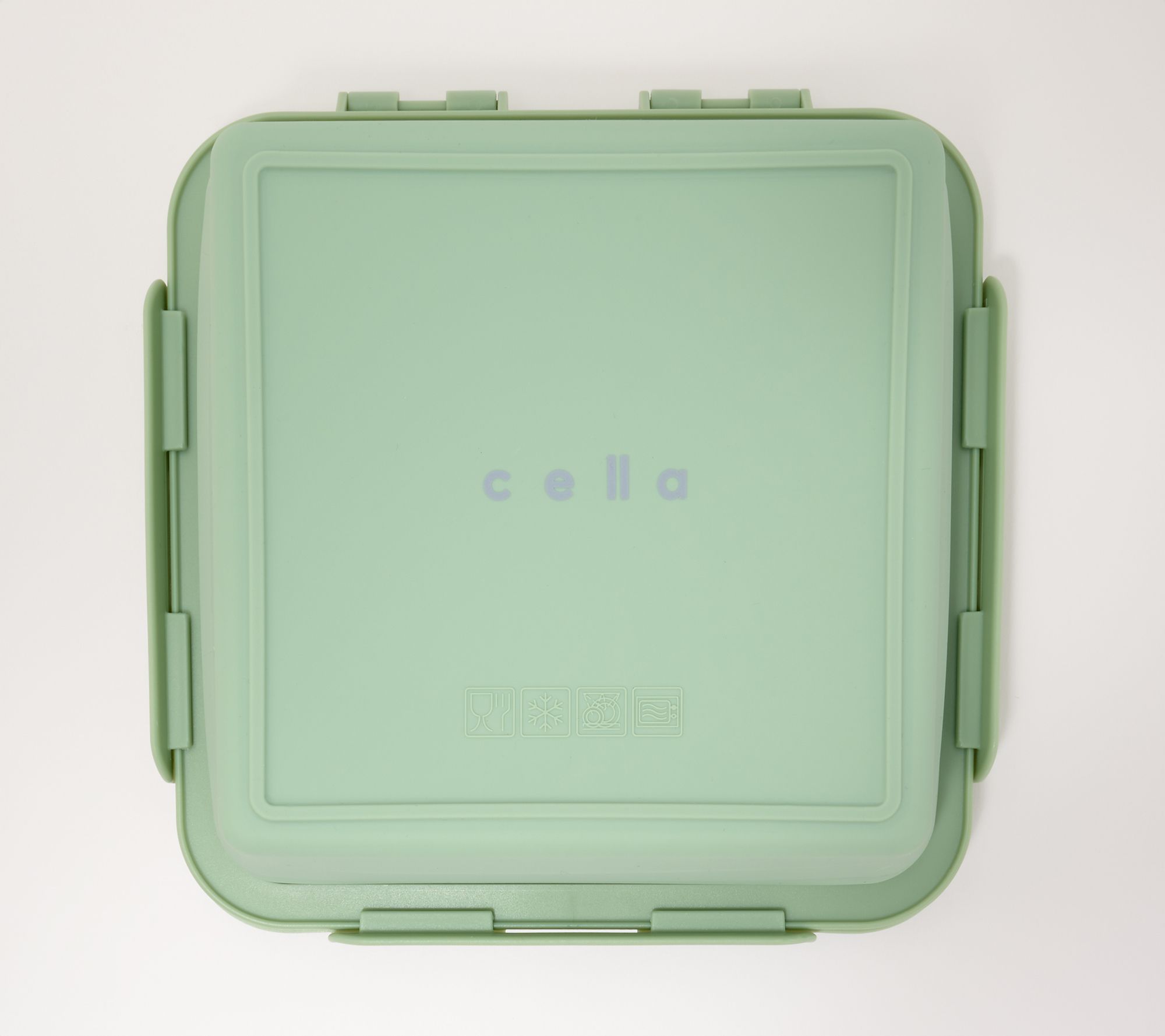 Cella S/2 Silicone Collapsible Storage Squares w/Attached Lids - QVC.com