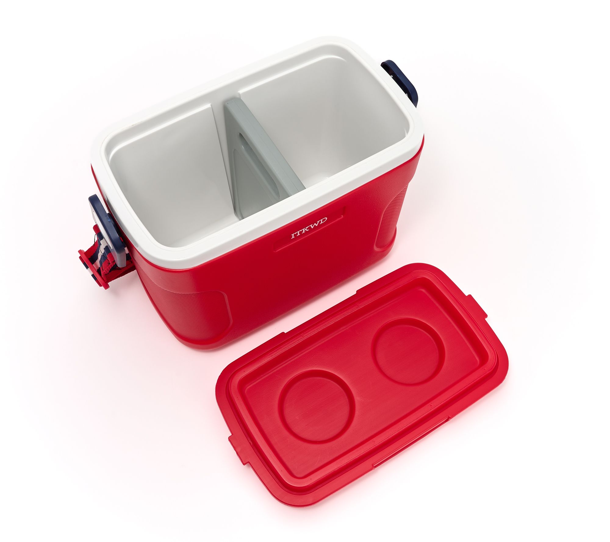 In The Kitchen with David Portable Hard cooler w/ Ice Pack Divider ...