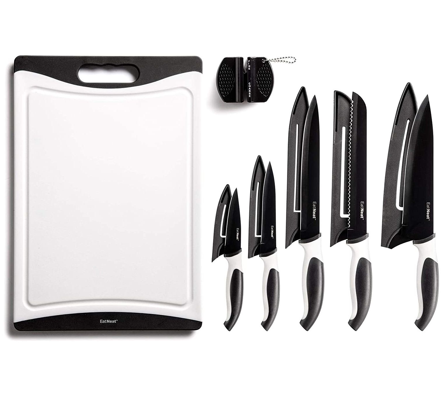 EatNeat 12-Piece Colorful Kitchen Knife Set - QVC.com