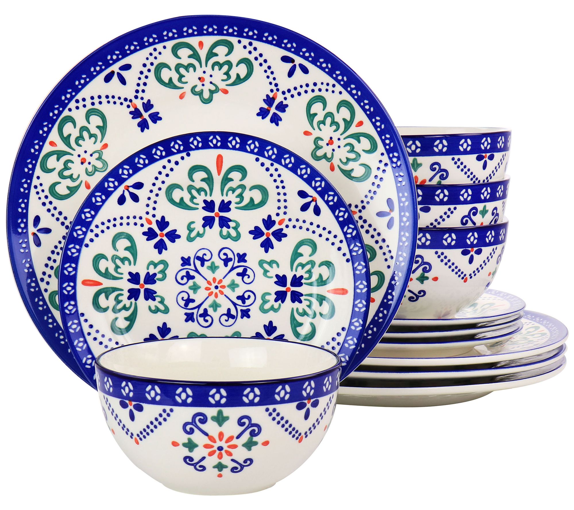 Laurie Gates California Designs Tierra Star Dinnerware Set - QVC.com