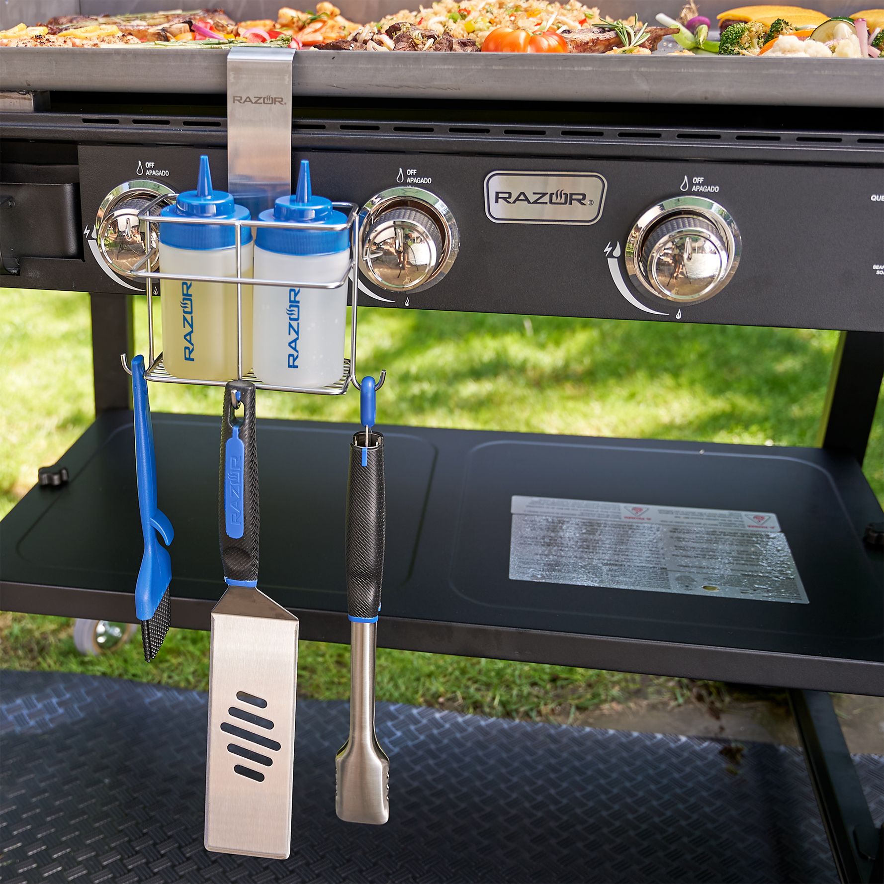 Razor Stainless Steel Hanging Griddle Caddy - QVC.com