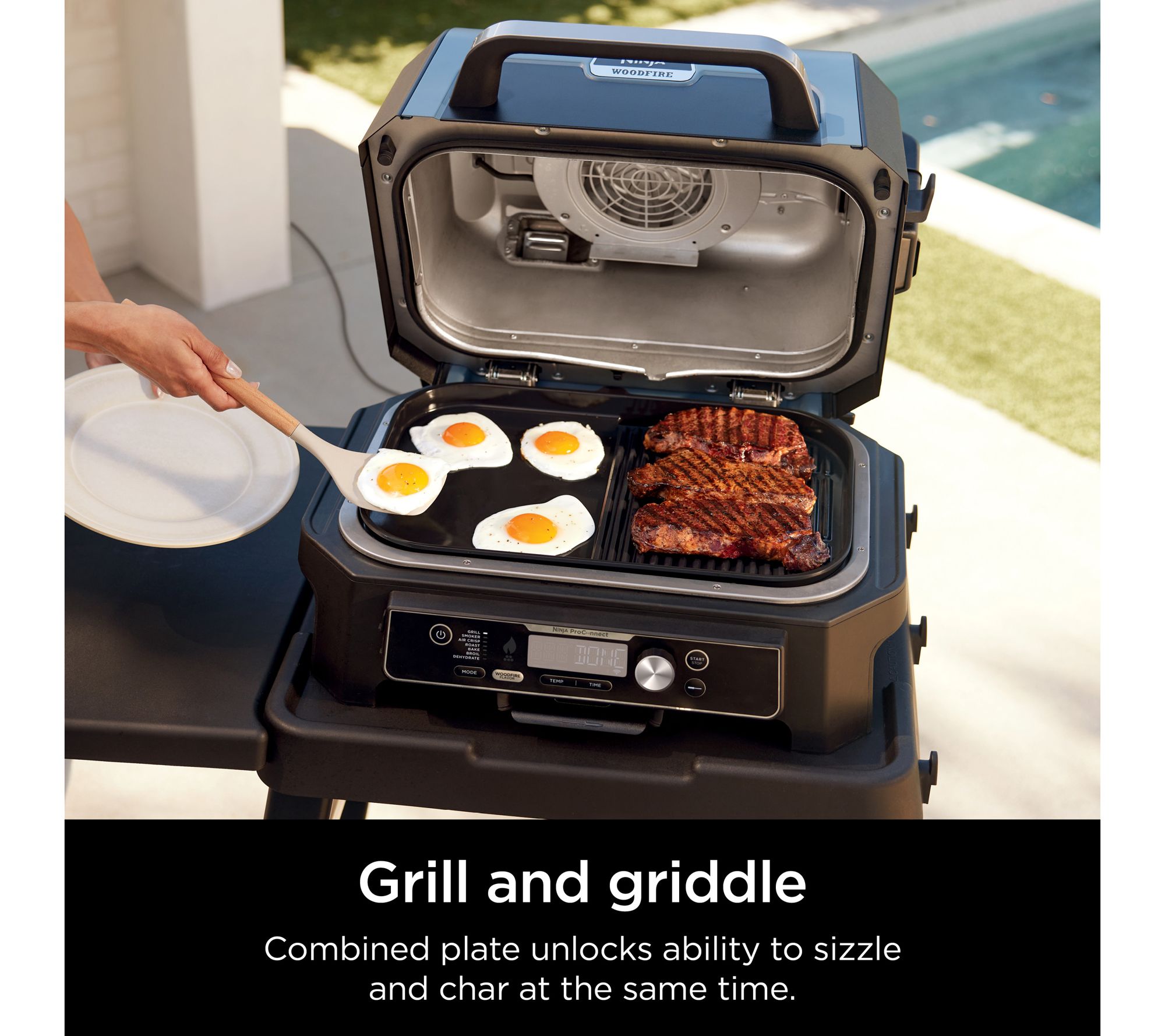 Ninja Woodfire Grill & Griddle Plate - QVC.com
