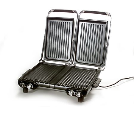 George Foreman 200 Square Inch Nonstick Double Grill w/Time & - QVC.com