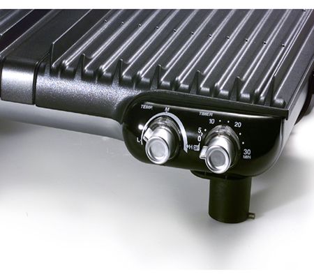 George Foreman 200 Square Inch Nonstick Double Grill w/Time & - QVC.com