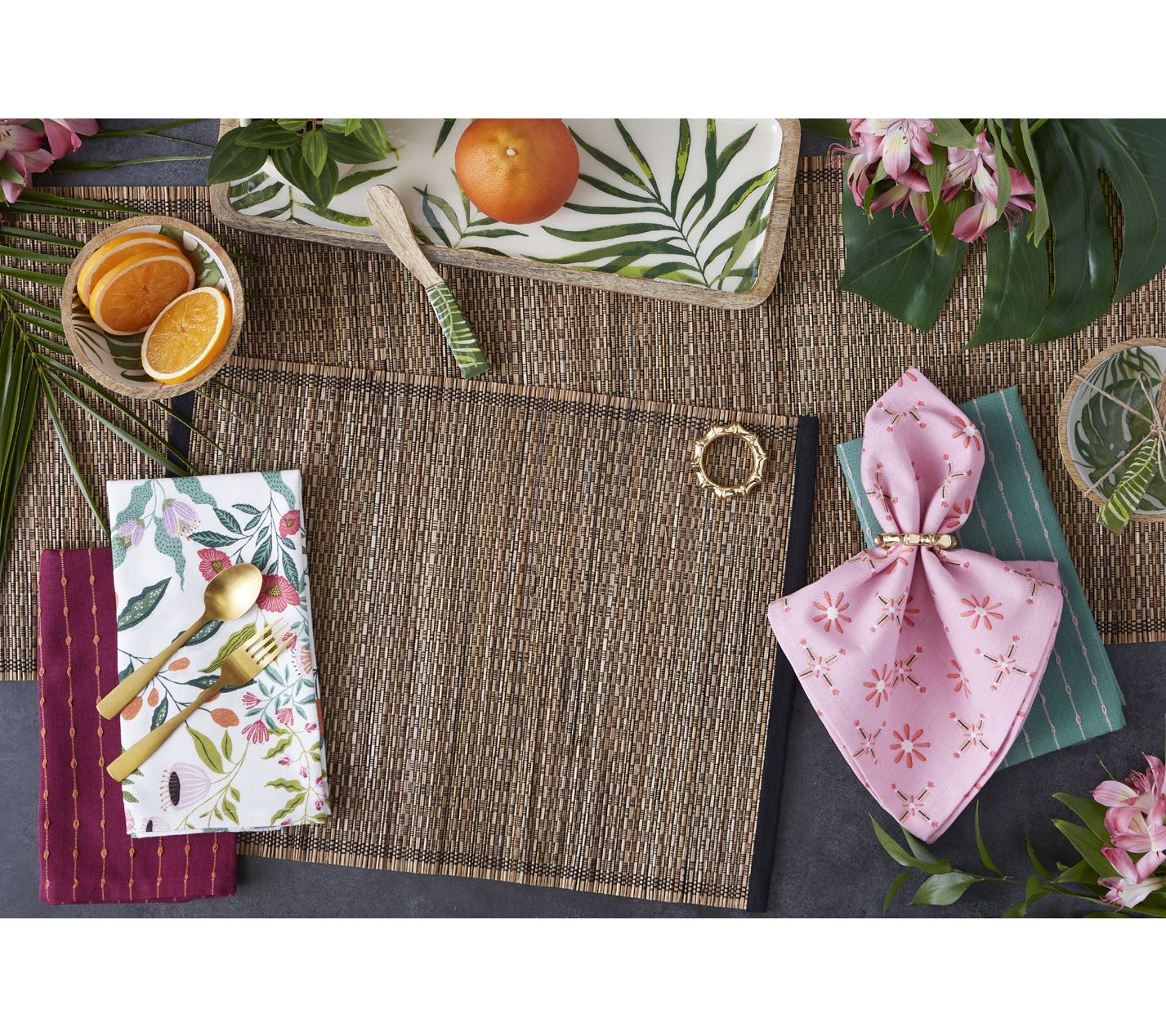 Design Imports Bali Reed Table Runner - QVC.com