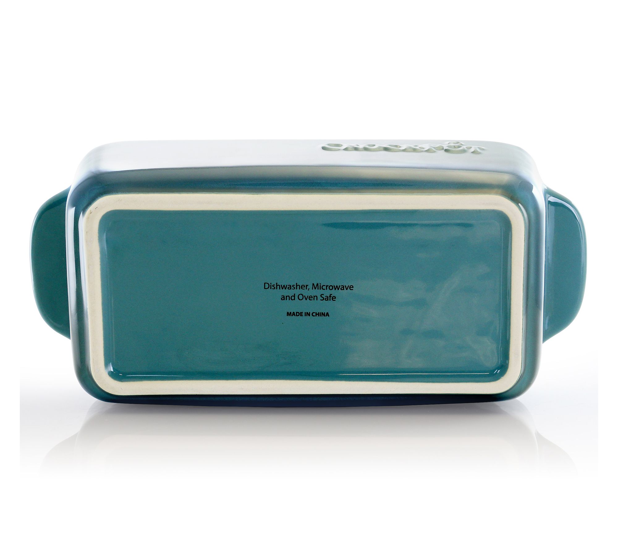 Crock Pot Artisan 1.25qt Rectangular StonewareBake Pan Teal - QVC.com