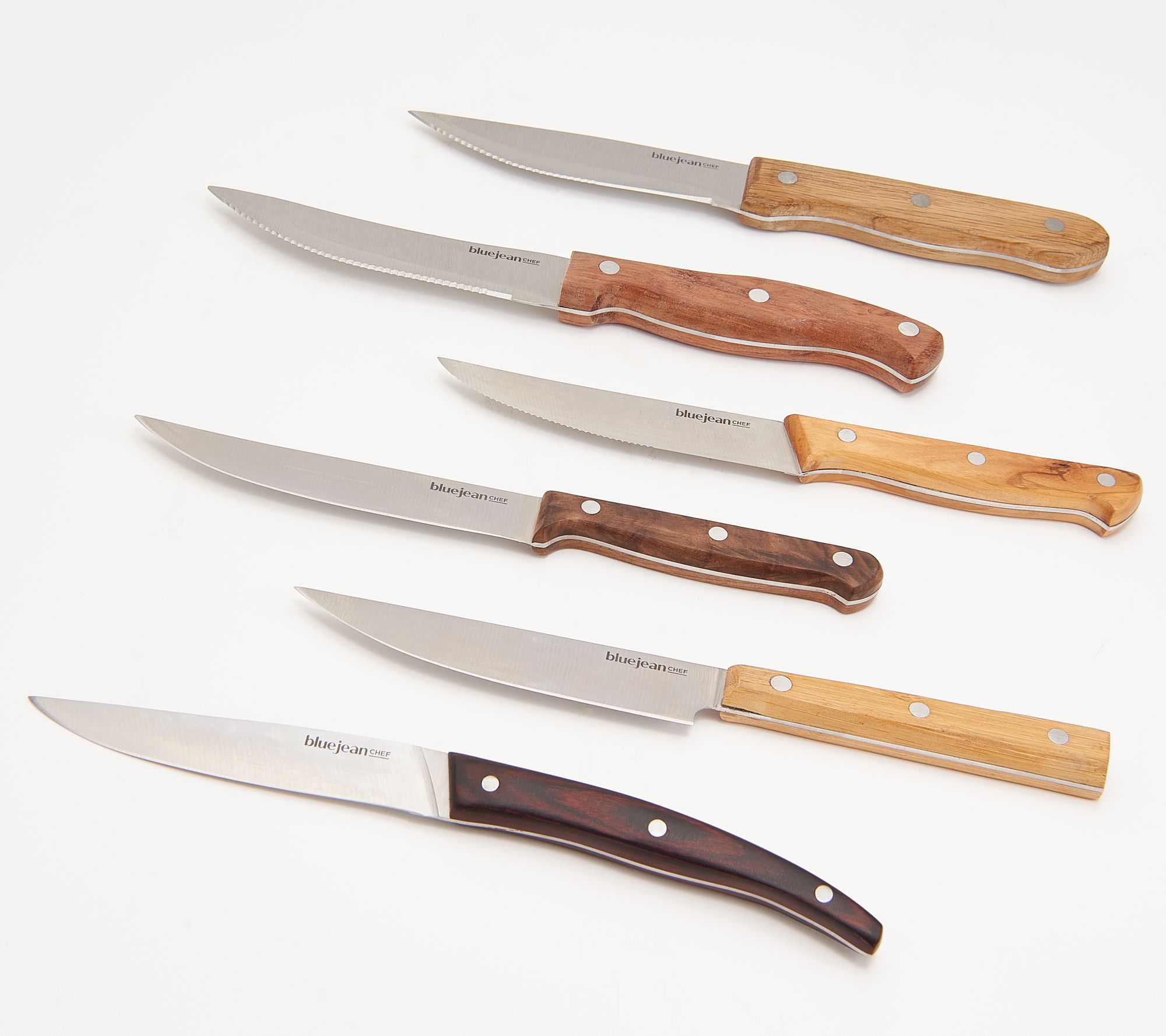 "As Is" Blue Jean Chef 6-Piece Steak Knives Around the World Set - QVC.com