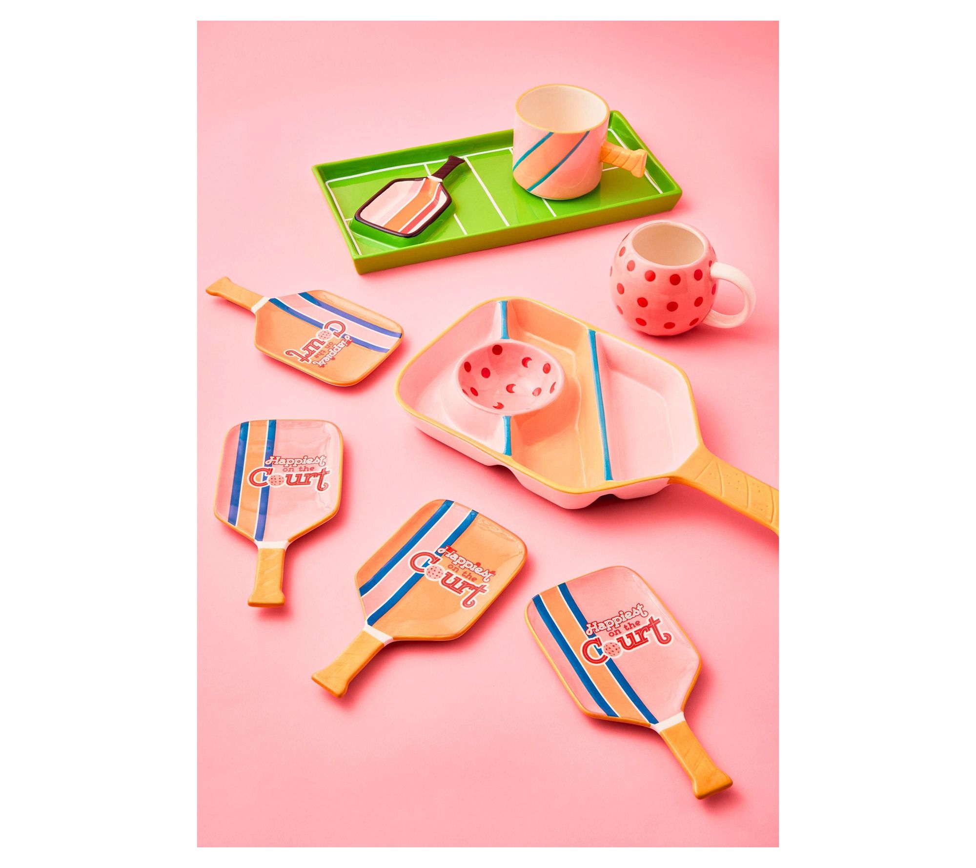 Godinger League Pickle Ball Paddle Chip & Dip - QVC.com