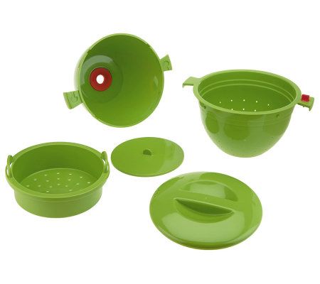 The Complete 3-1/2 qt. Microwave Cooker with Recipe Book - QVC.com