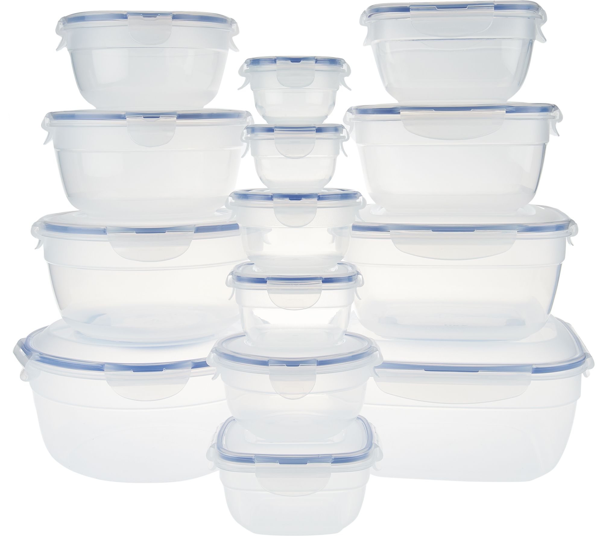 LocknLock 14pc Nestable Bowl & Zen Storage Set Lids - QVC.com
