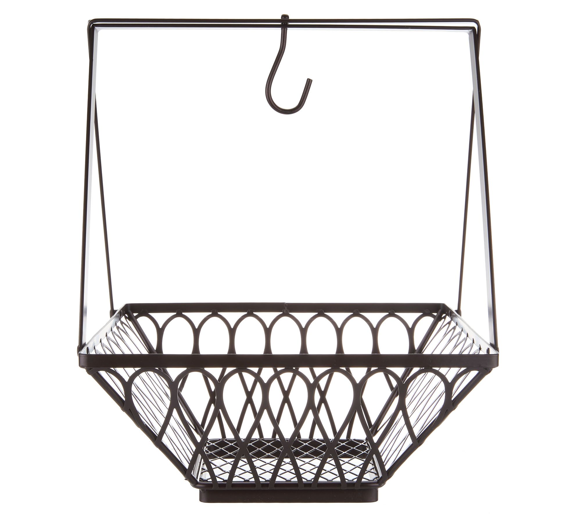 Gourmet Basics by Mikasa Loop Square Basket with Banana Hook - QVC.com
