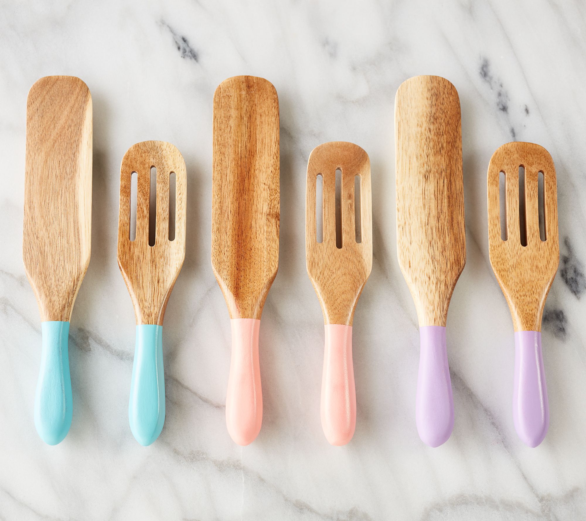 Mad Hungry Set of 3 2-Piece Acacia Wood Spurtles - QVC.com