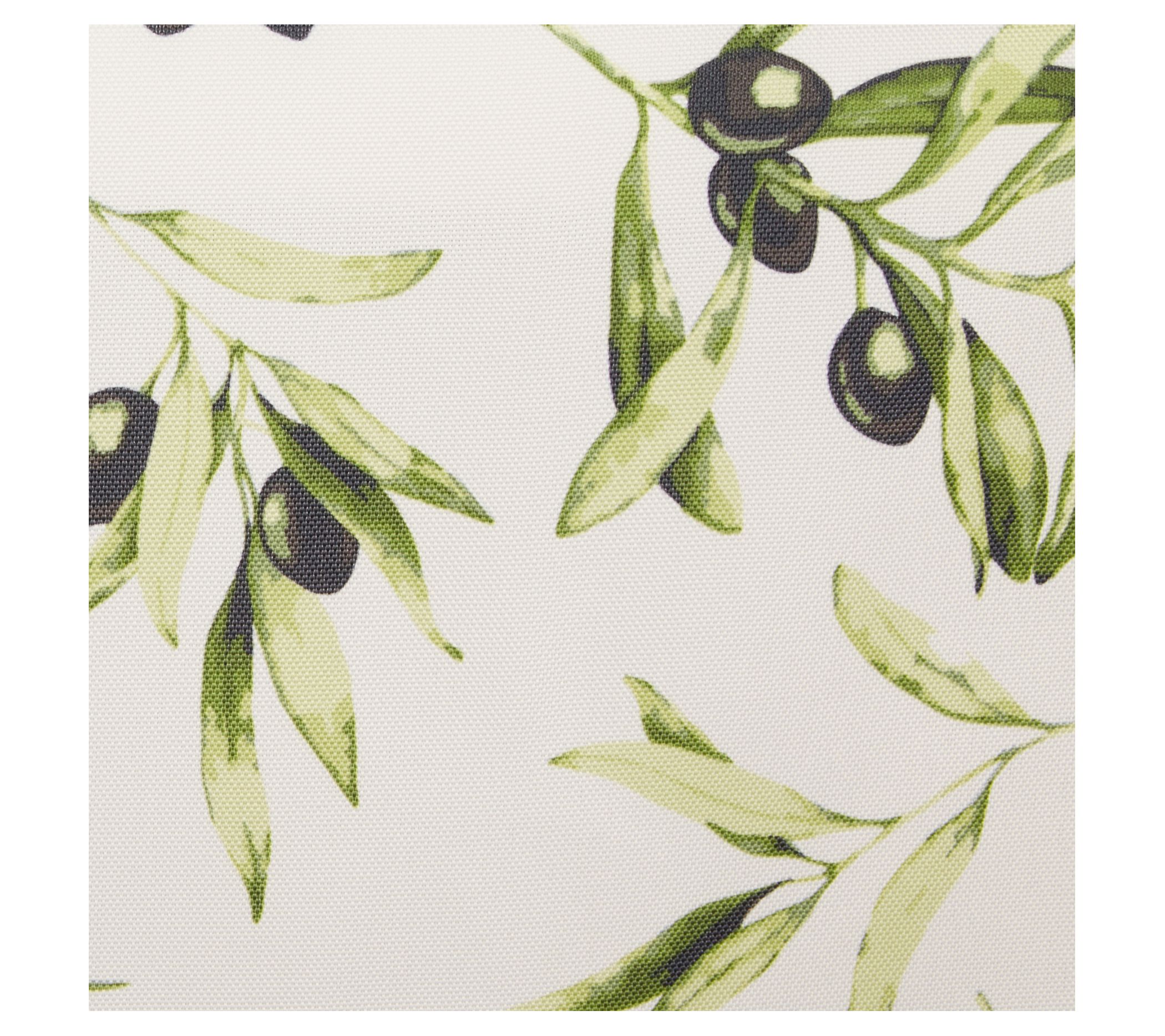Design Imports 14" x 72" Olives Print Outdoor Tble Runner - QVC.com