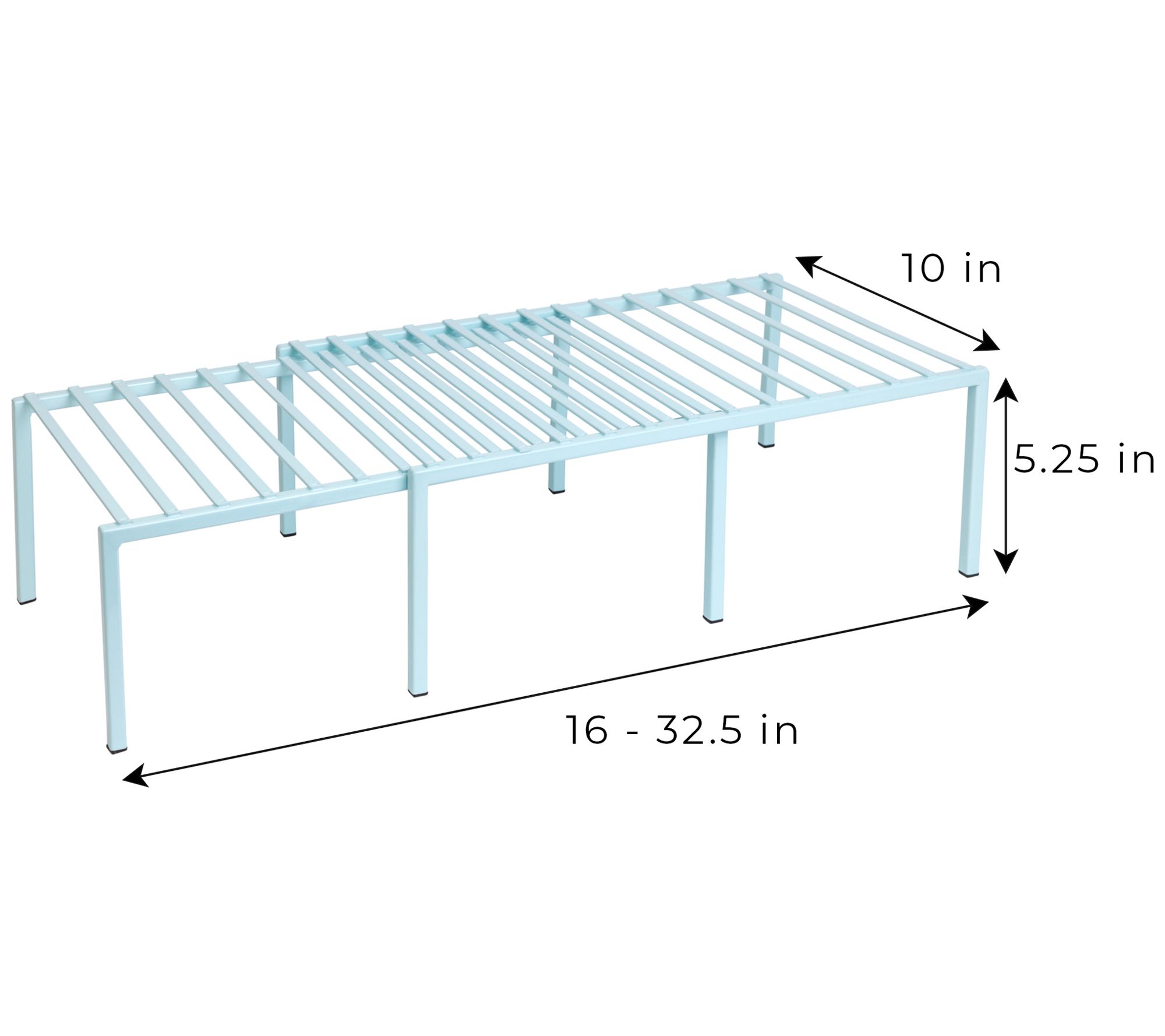 Smart Design S/2 Premium Large Expandable Cabint Shelf Rack - QVC.com