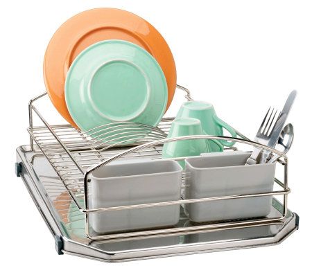 Polder 6119-75 Dish Rack with Reversible Drainer - QVC.com