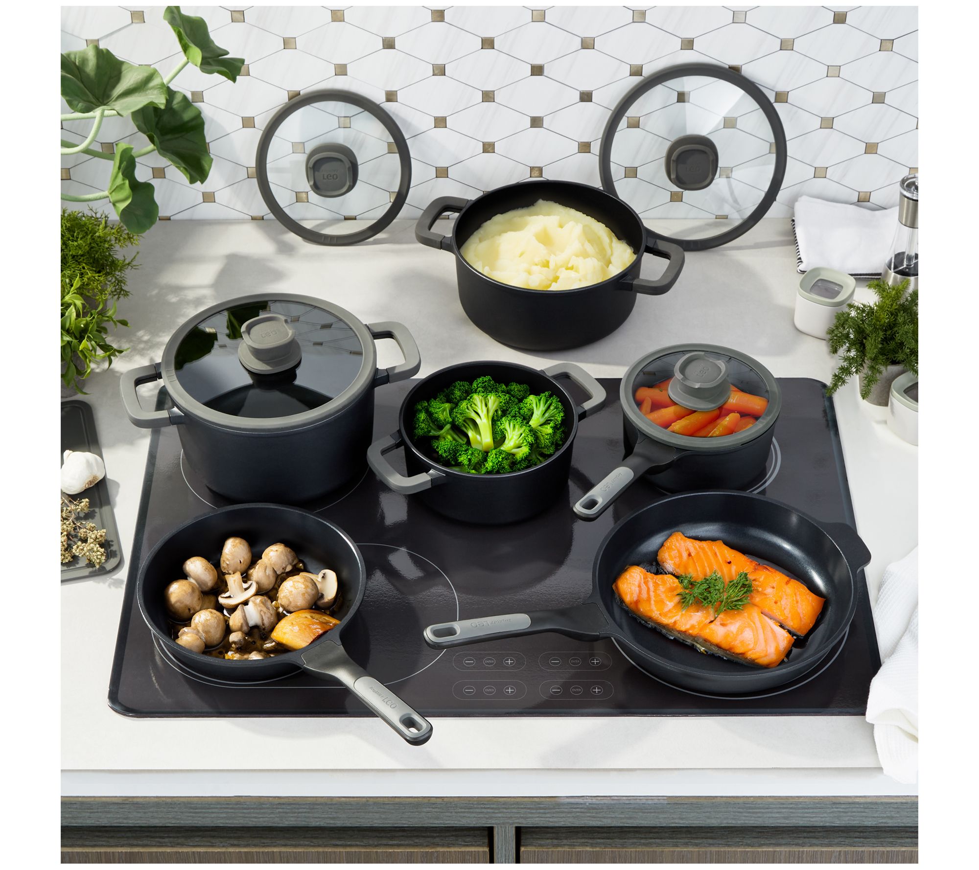 BergHOFF Stone+ 10-Piece Nonstick Ceramic Cookware Set - QVC.com