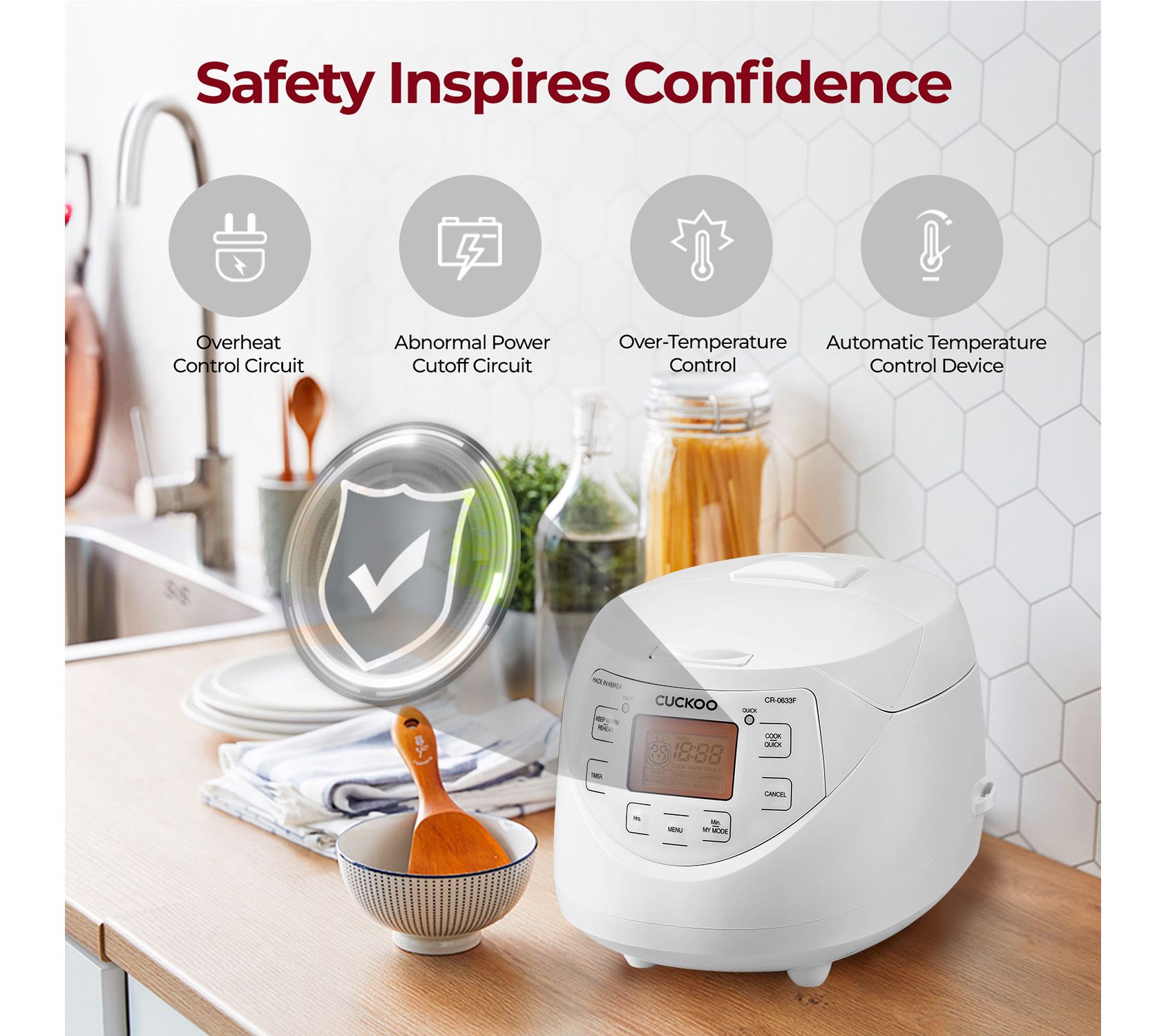 CUCKOO 6-Cup 9-Mode Micom Rice Cooker w/ Nonstick Inner Pot - QVC.com