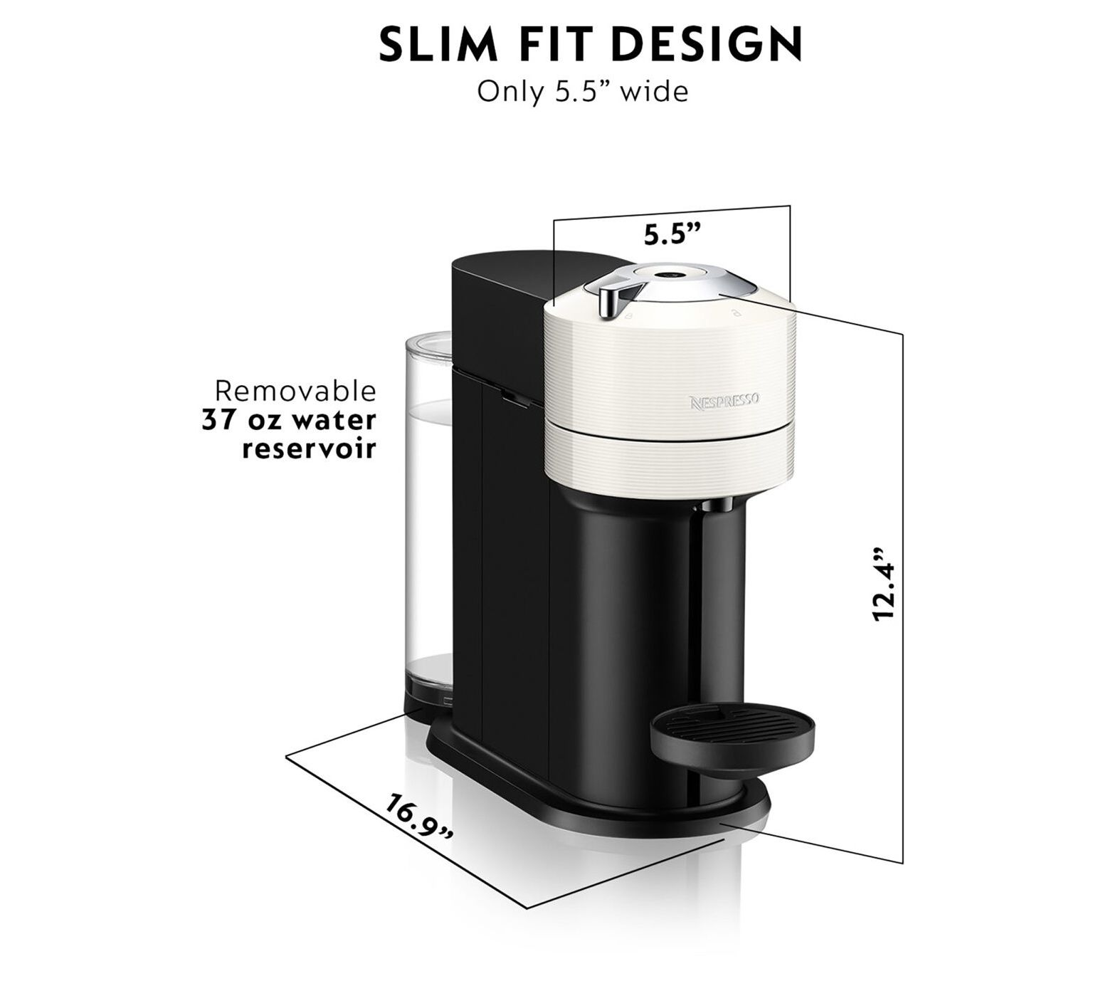 Nespresso by De'Longhi Vertuo Next Coffee and Espresso Machine - QVC.com