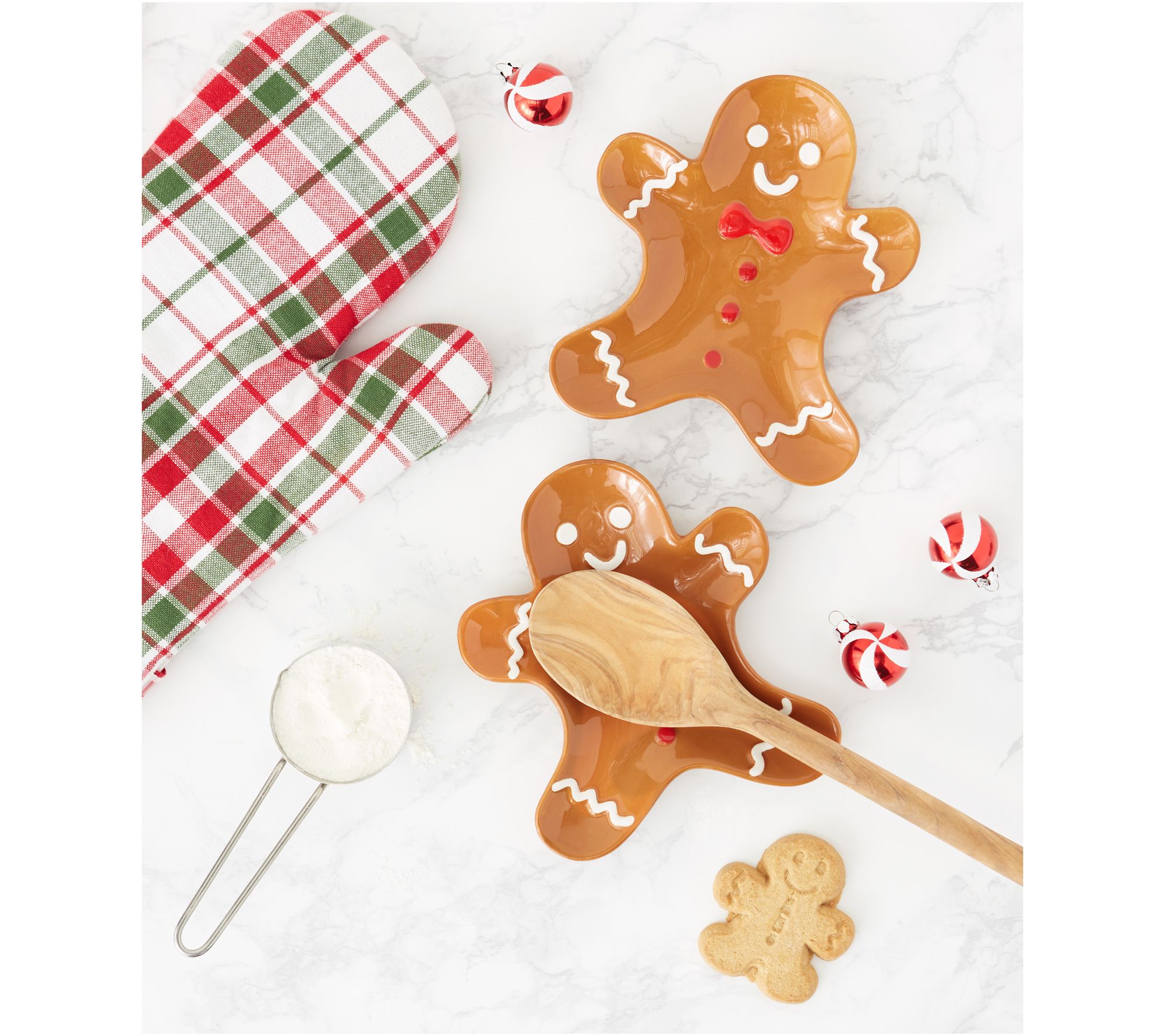 Design Imports Gingerbread Man Spoon Rest - QVC.com