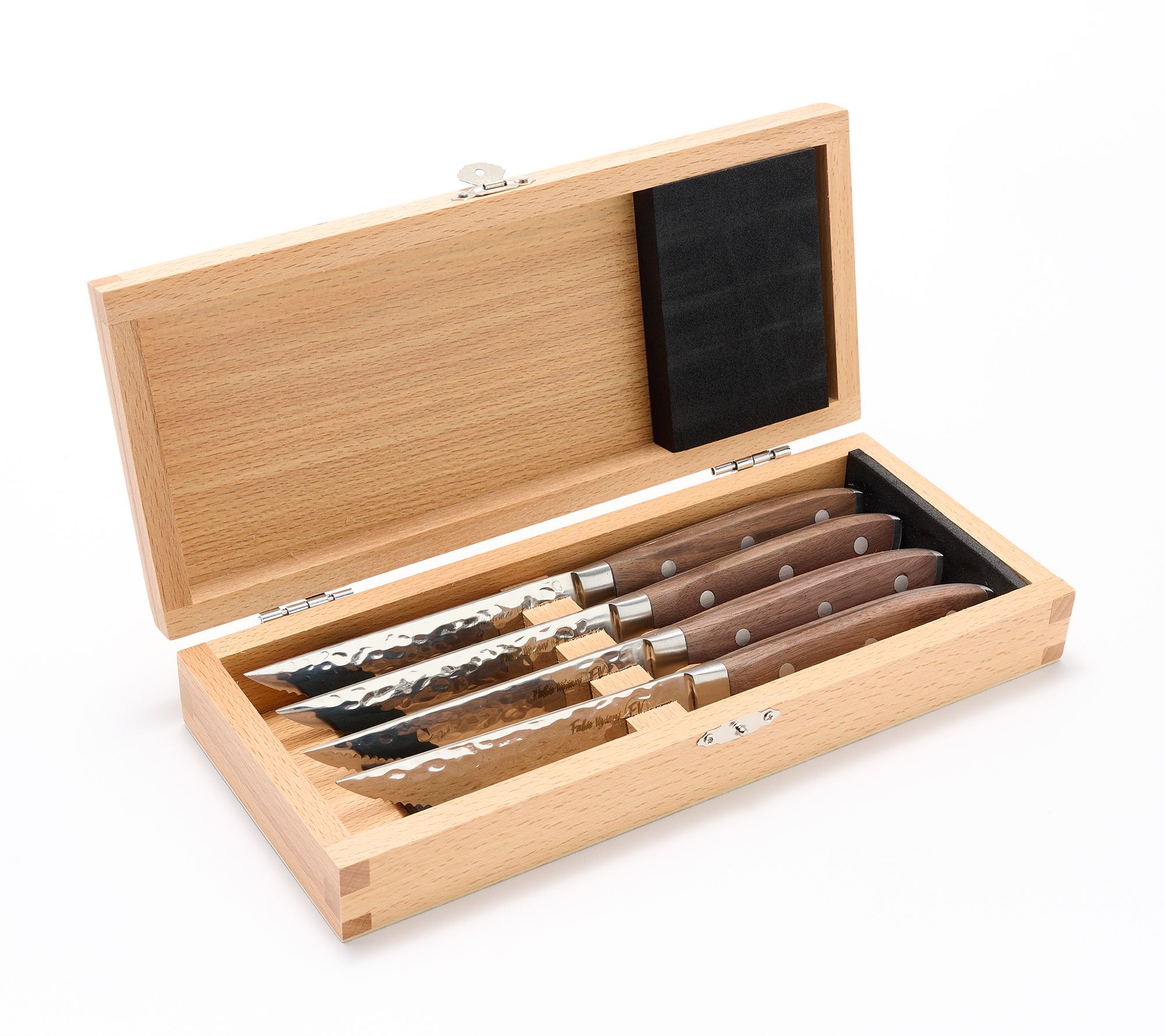 Fabio Viviani 4 Piece Forged Steak Knife Set W Storage Box