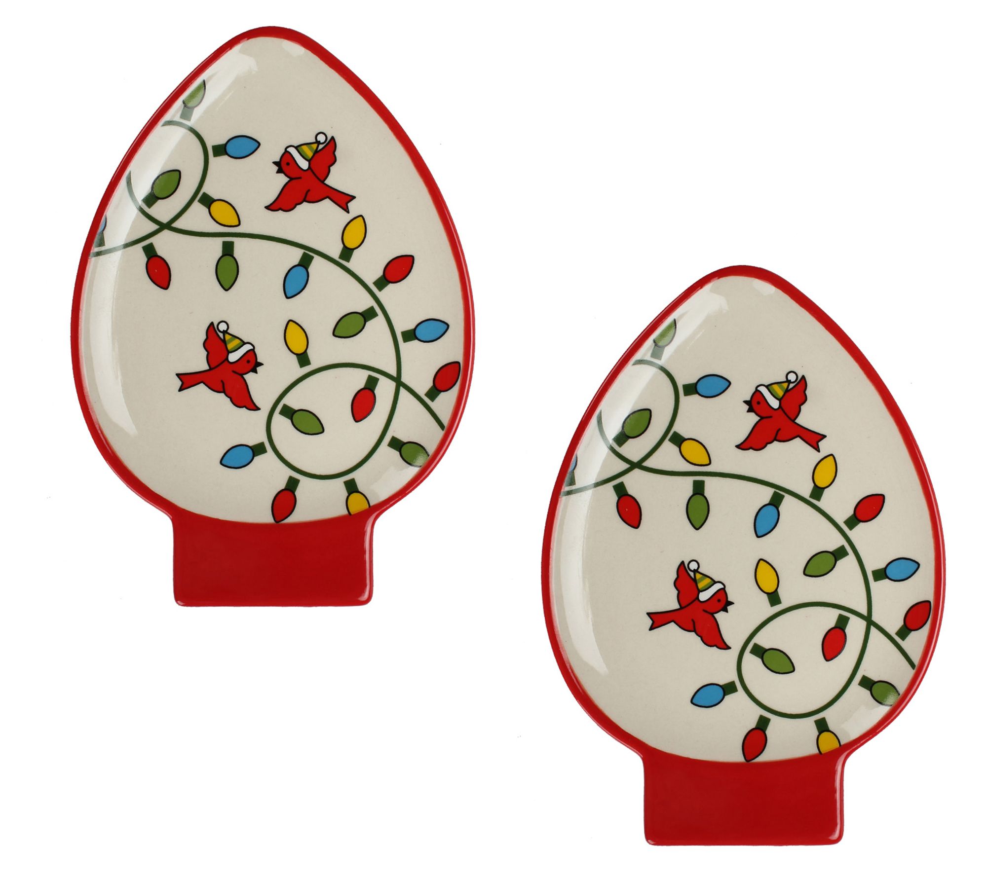 Temp-tations Seasonal Set of 2 Spoon Rests - QVC.com