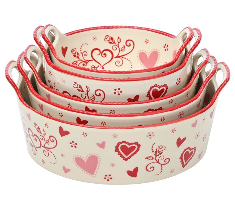 Temp-tations Seasonal 5-Piece Round Nestable Bake and Serve Set - QVC.com
