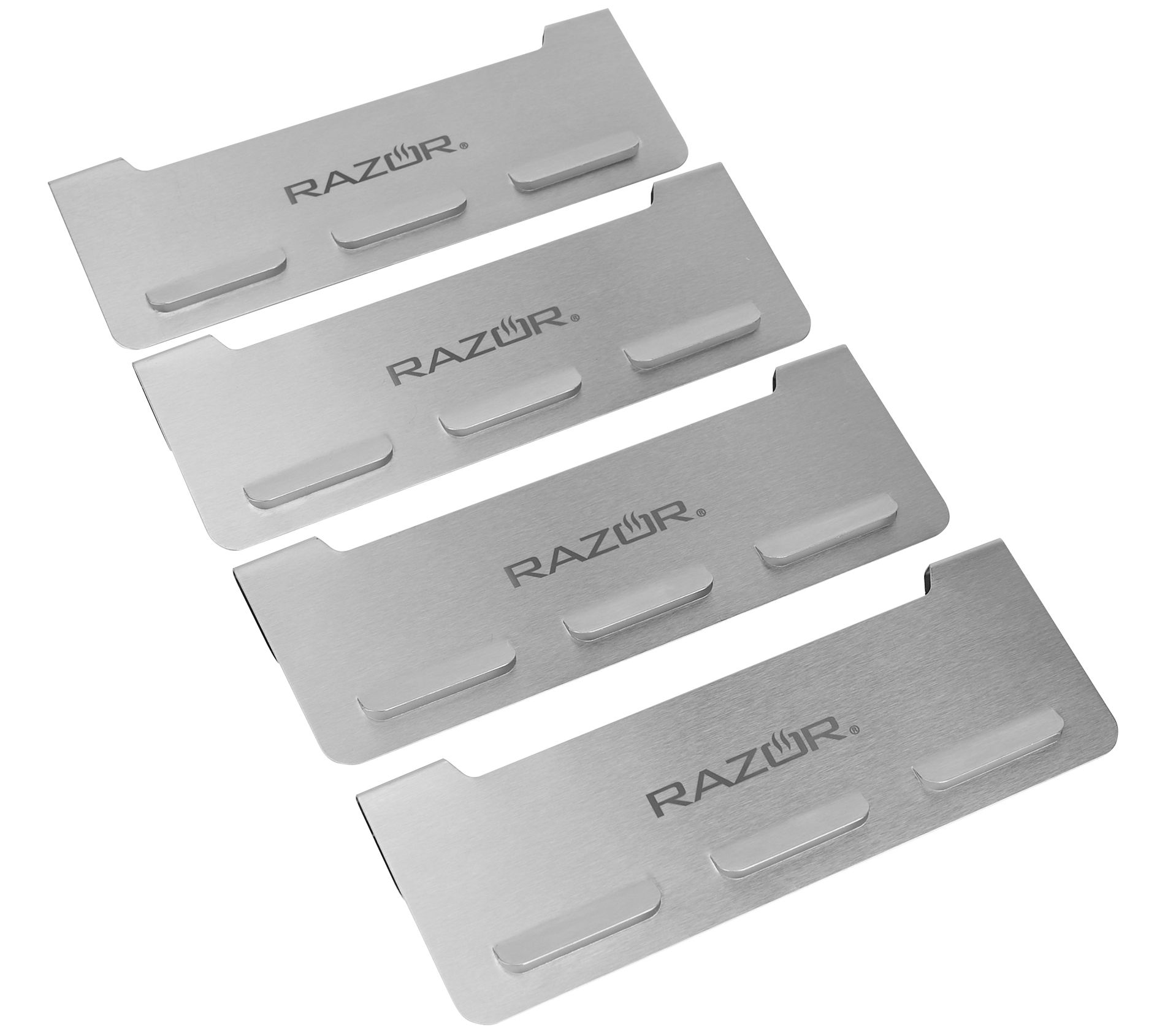 Razor 4 Pack 8.86" Stainless Steel Griddle Wind Guards - QVC.com